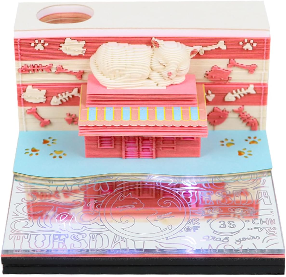 Amazon.com : 3D Memo Pad, Artsy Pads, 3D Art Non-Sticky Notes, Paper ...