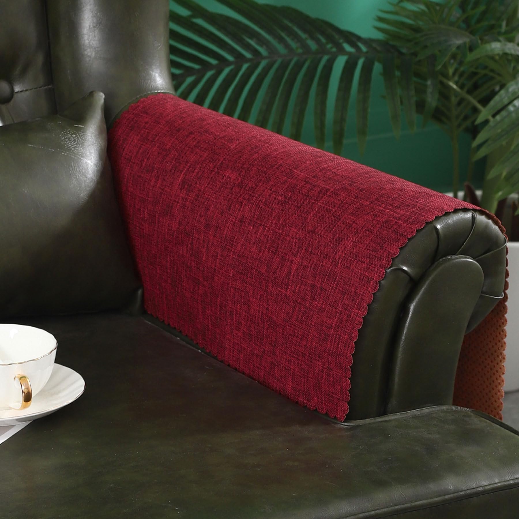 Amazon.com: Hittun Sofa Arm Covers,Non Slip Couch Arm Covers Washable ...