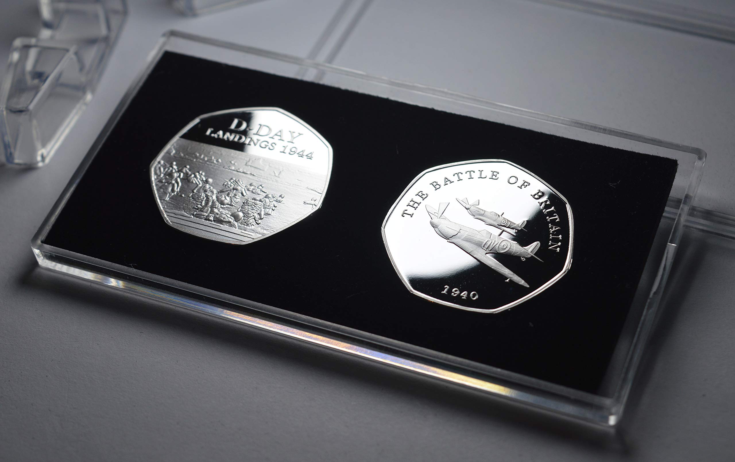 Buy The Commemorative Coin Company Pair of WORLD WAR 2 Silver ...