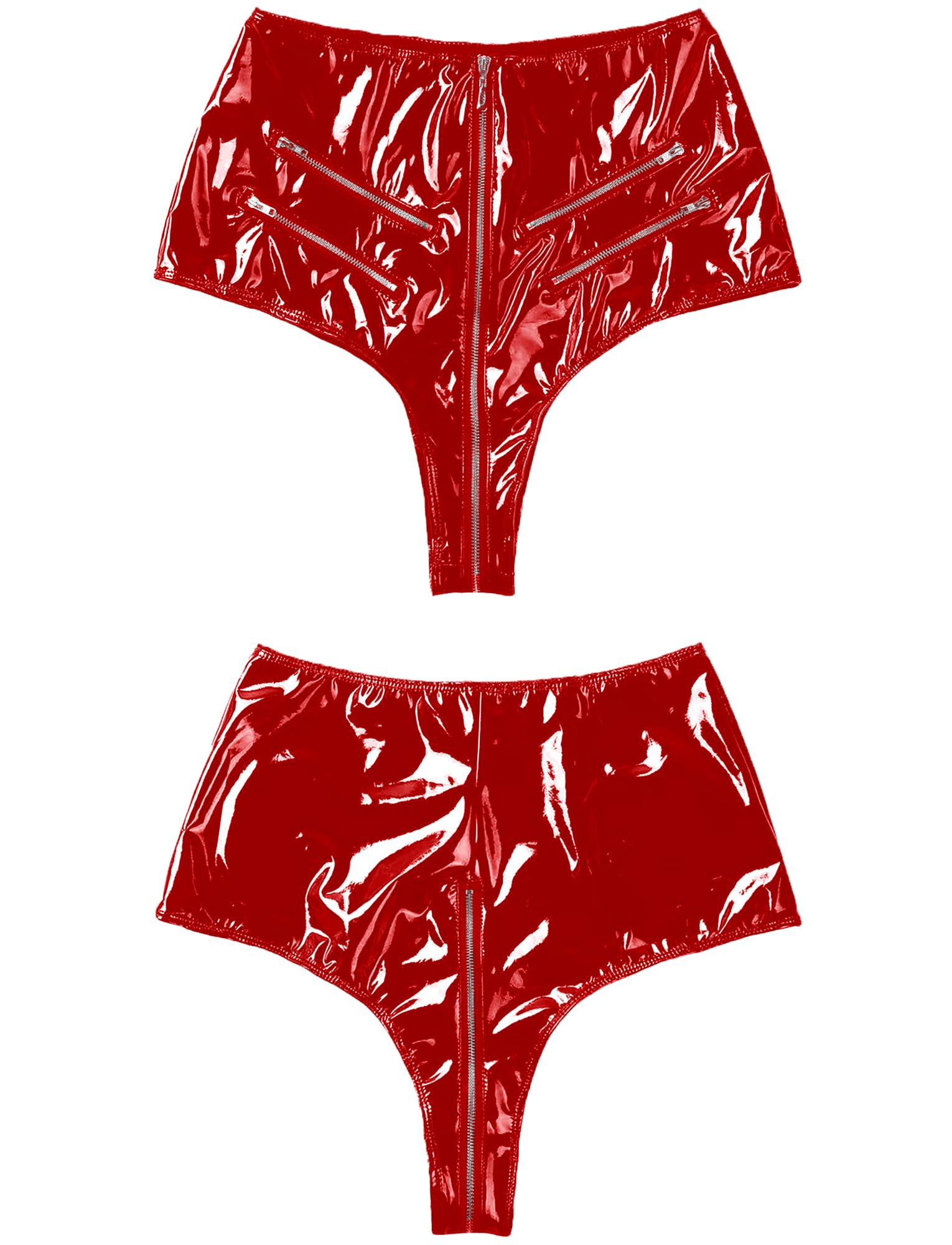 Snapklik.com : Boyshorts For Women Skinny Leather Hot Pants Shiny ...
