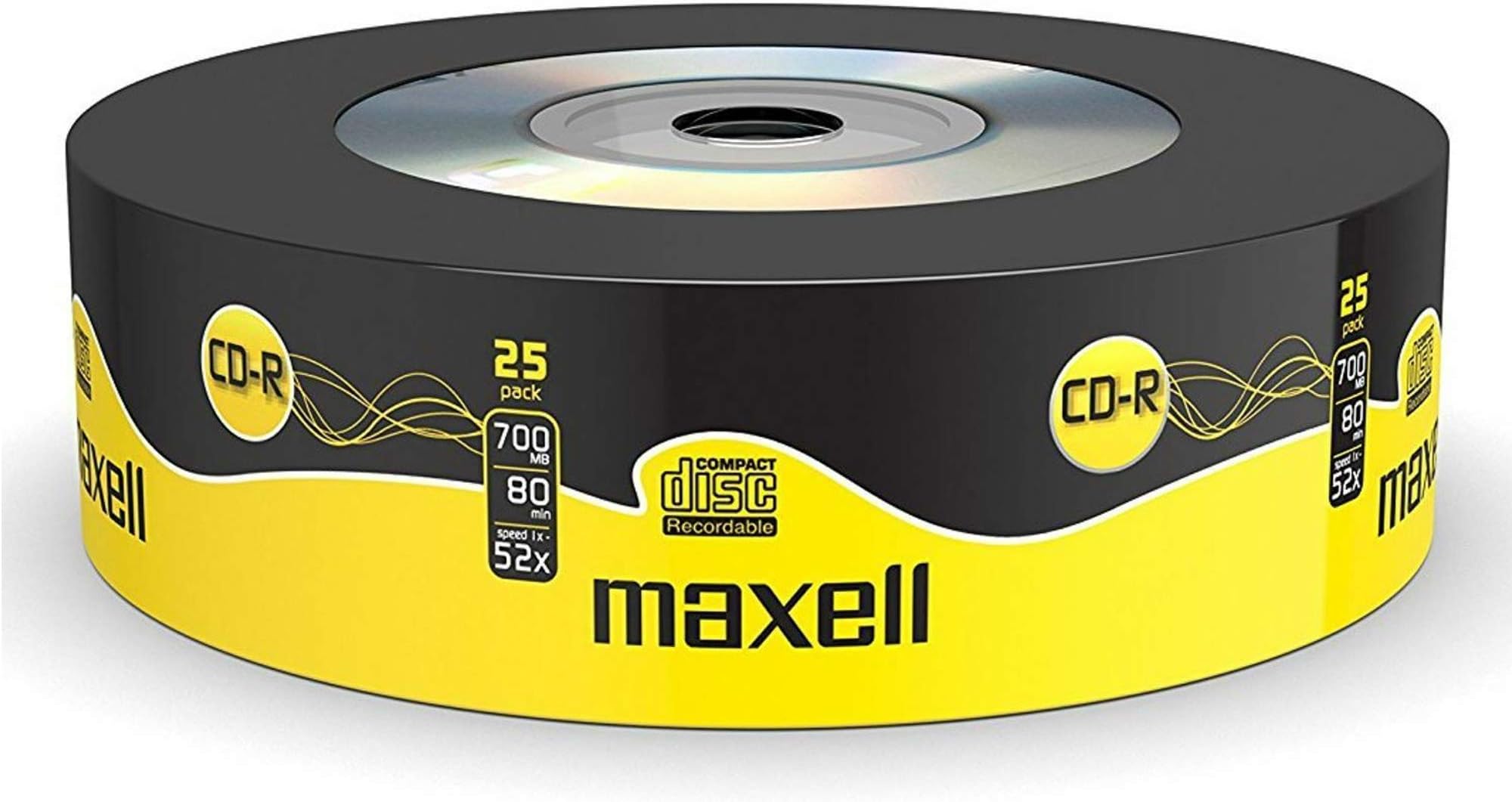 Maxell 624037 CD-R 52x Blank Discs 700MB Extra Protection (100 Disk ...