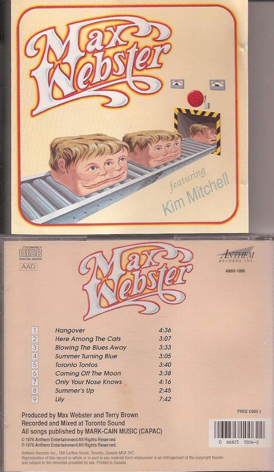 Max Webster: Max Webster, Terry Watkinson, Kim Mitchell, Paul Kersey ...