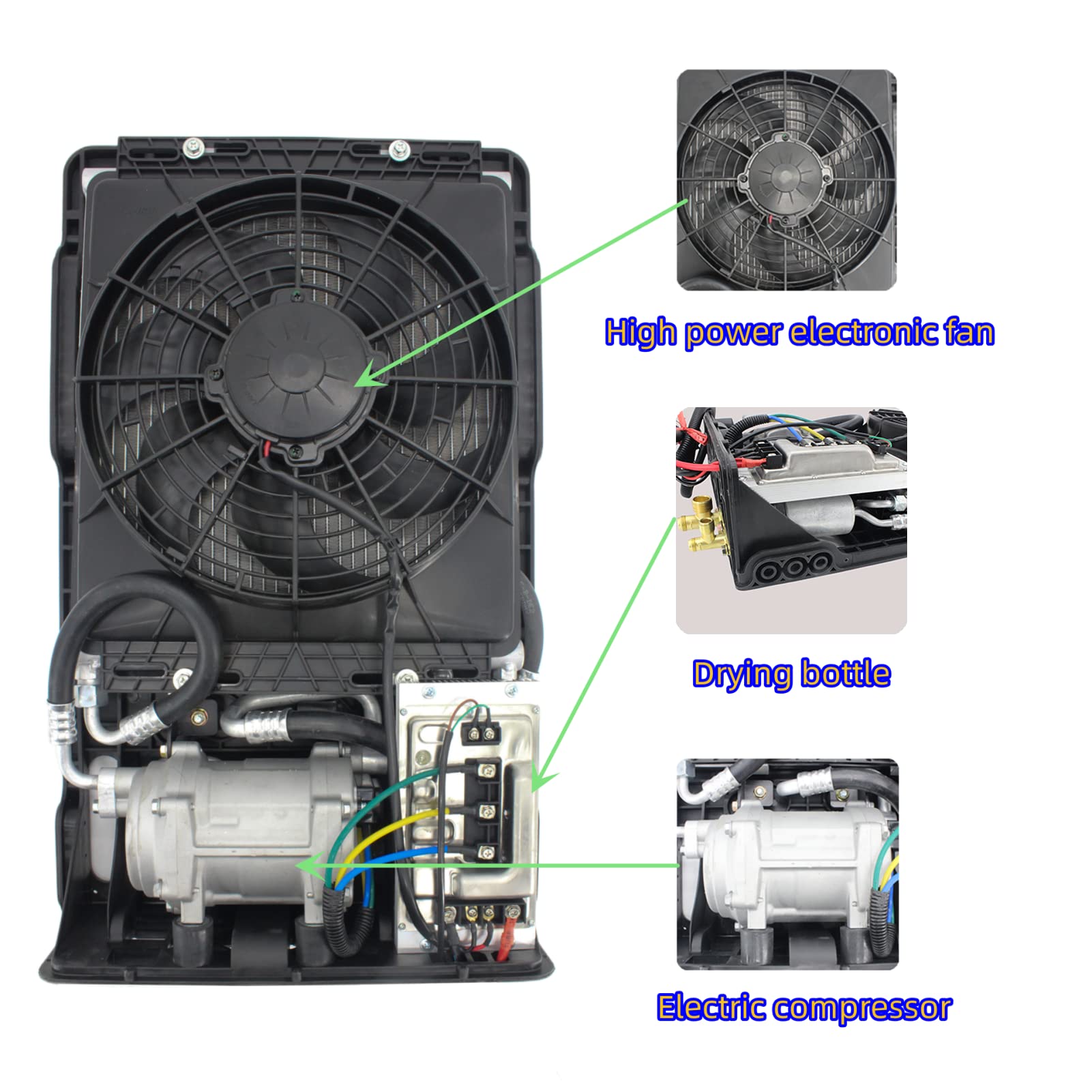 Snapklik.com : NEKPOKKA Universal 12V Truck RV Air Conditioner, Ultra ...