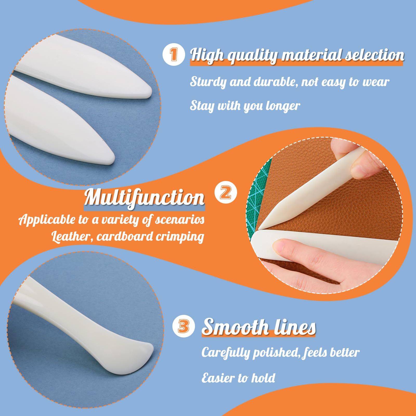 Snapklik.com : 6 Pcs Bone Folders, Crease Makers, Scoring Tool, Plastic ...