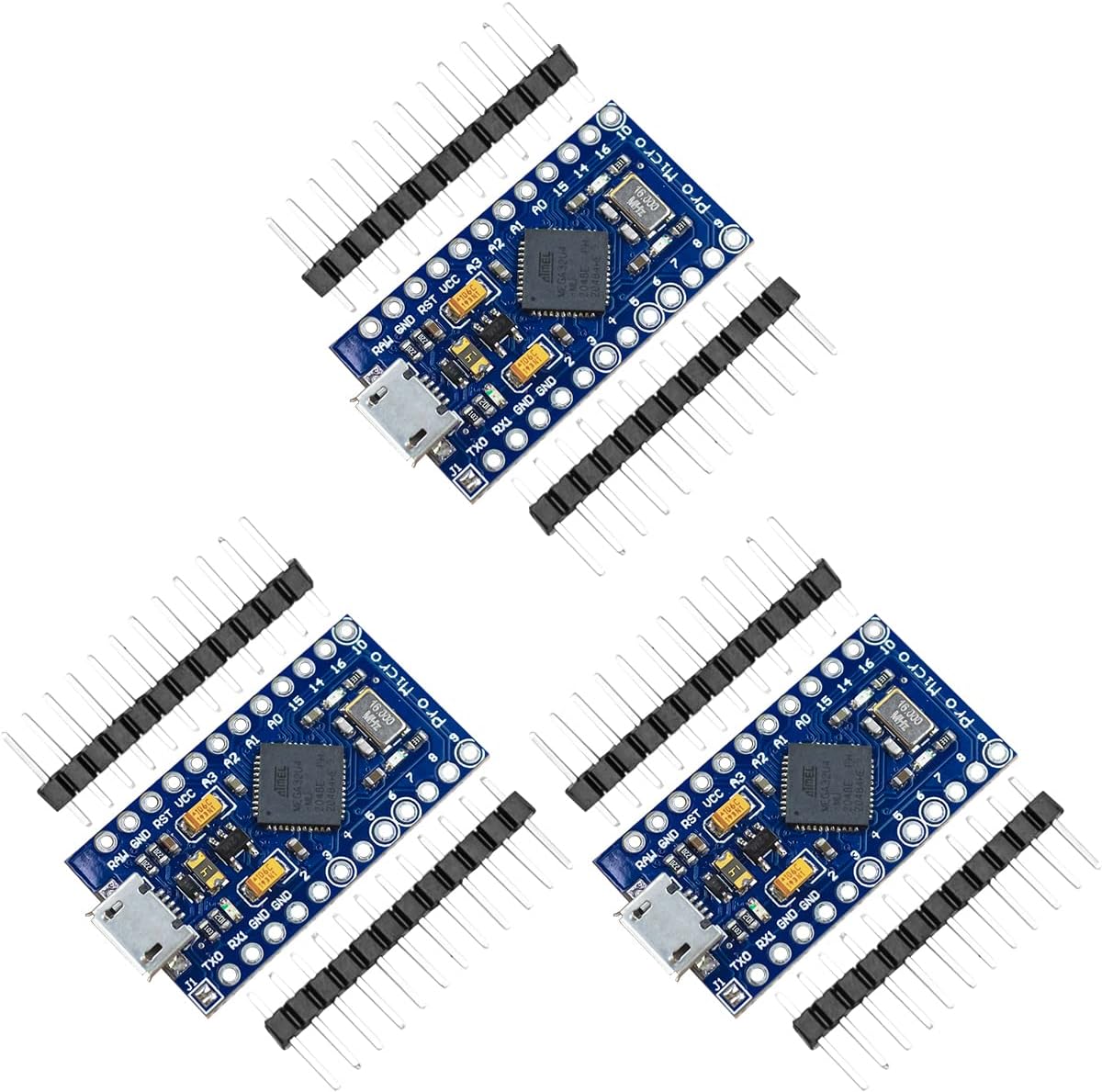 Amazon.com: Hosyond 3pcs Pro Micro ATmega32U4 for Leonardo 5V 16MHz ...