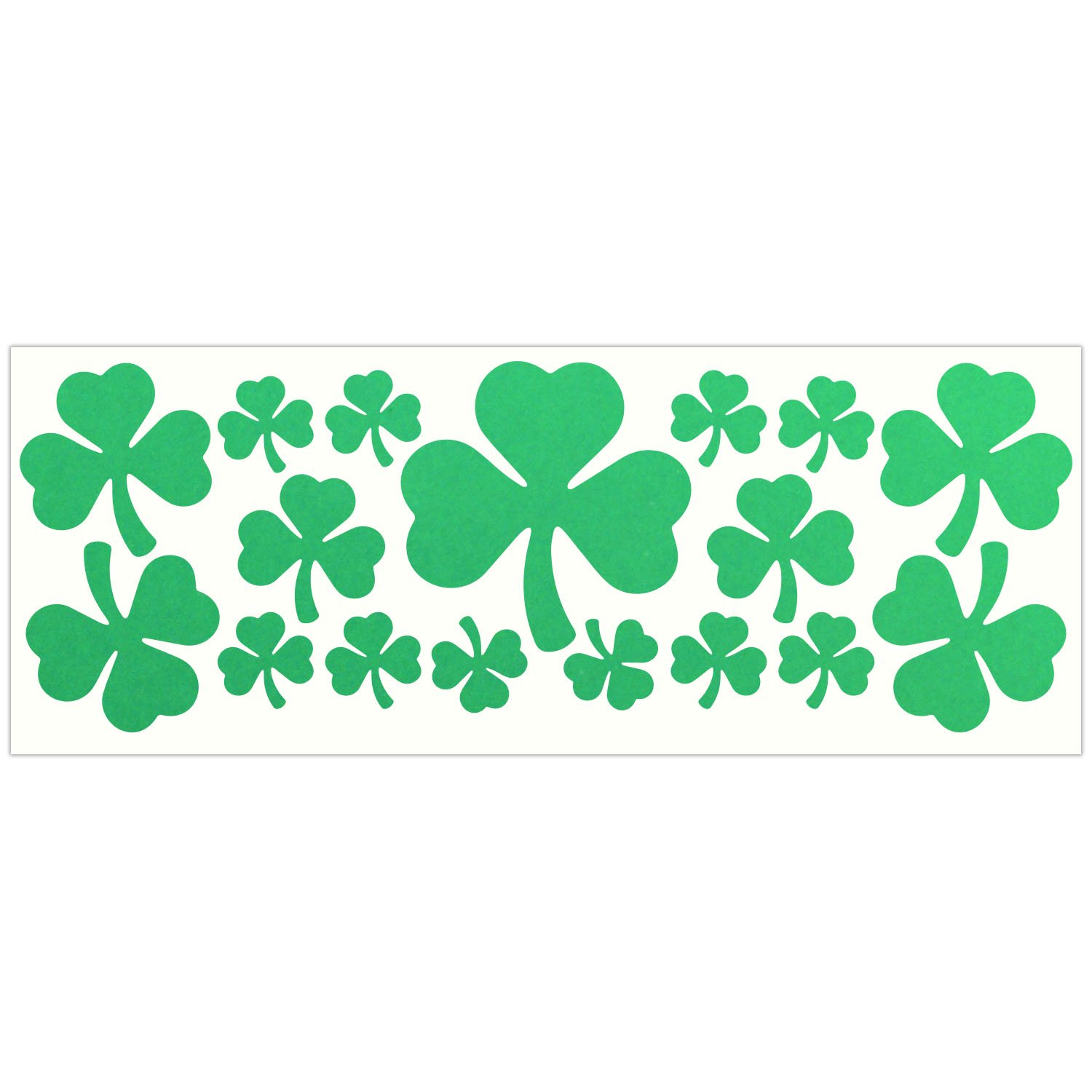 Amazon.com: LiteMark Shamrocks, Reflective Green Assorted Decals for ...