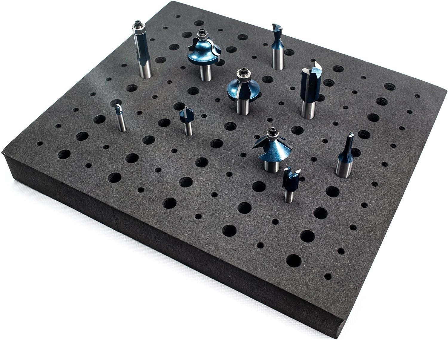 Snapklik.com : POWERTEC Router Bit Tray Organizer - Holds 110 Bits Each ...
