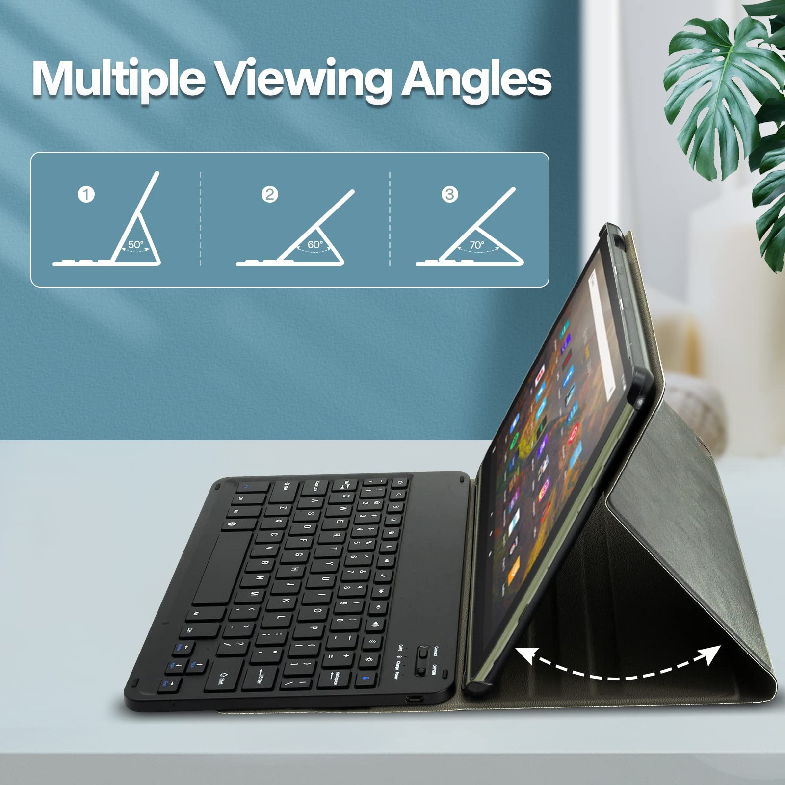 Fire HD 10 Keyboard Case Compatible for Amazon Kindle Fire HD 10/Fire ...