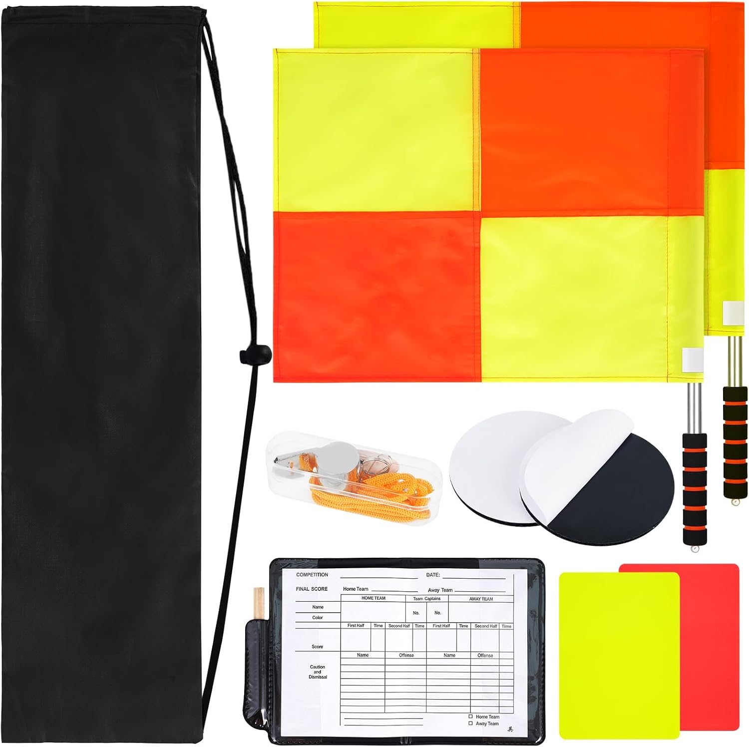 Amazon.com : BEAUTIFABLE 9 Pcs Soccer Referee Kit, 2 Pcs Soccer Referee ...