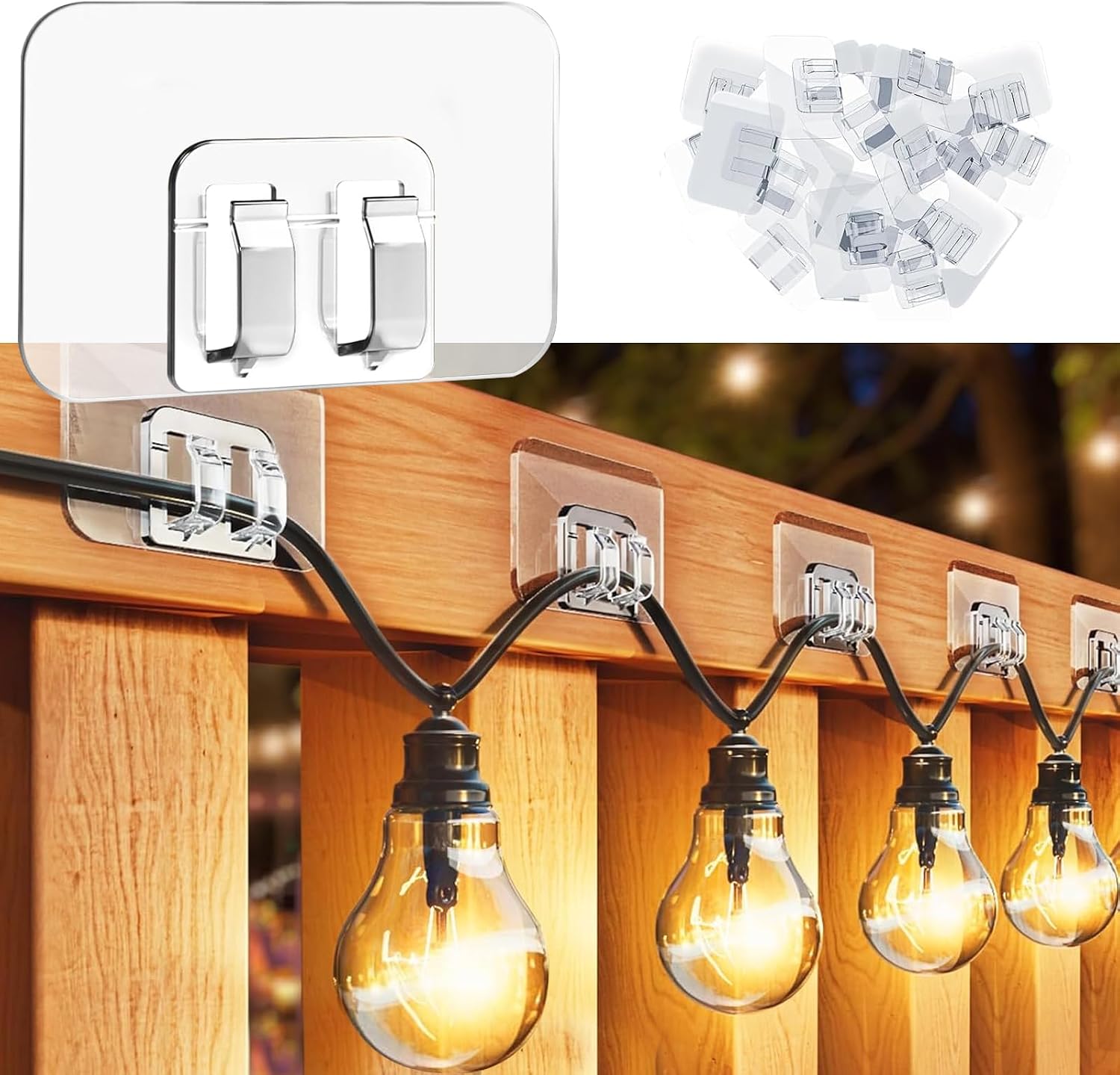 Amazon.com: 130 Pack Heavy Duty Waterproof UV-Resistant Outdoor String ...