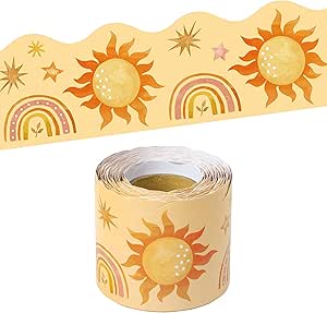 Amazon.com: BeYumi Boho Sun Border Trim - 65ft Back to School Boho Sun ...