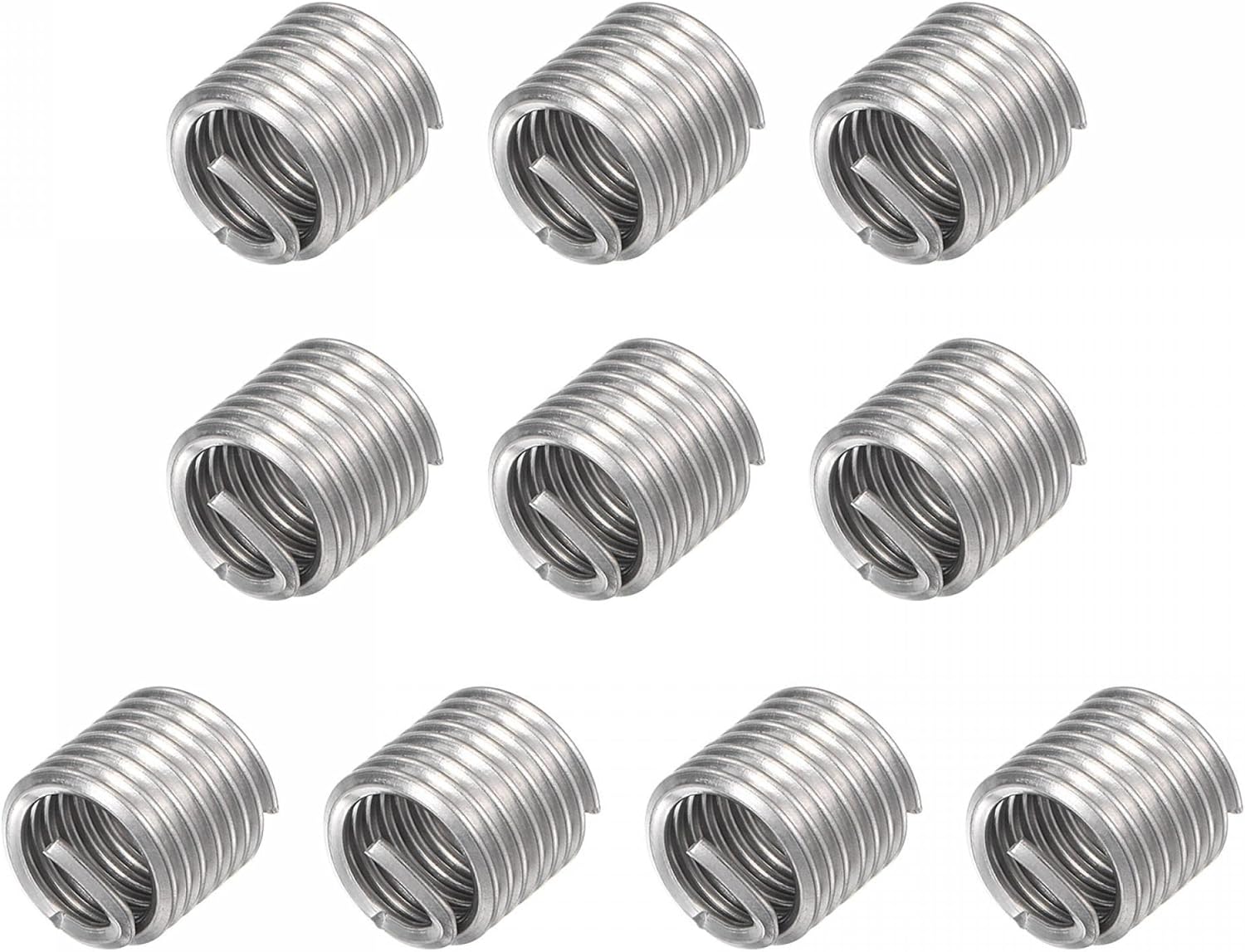 uxcell Wire Thread Inserts 7/16-14 UNC 1.5D 304 Stainless Steel Helical ...