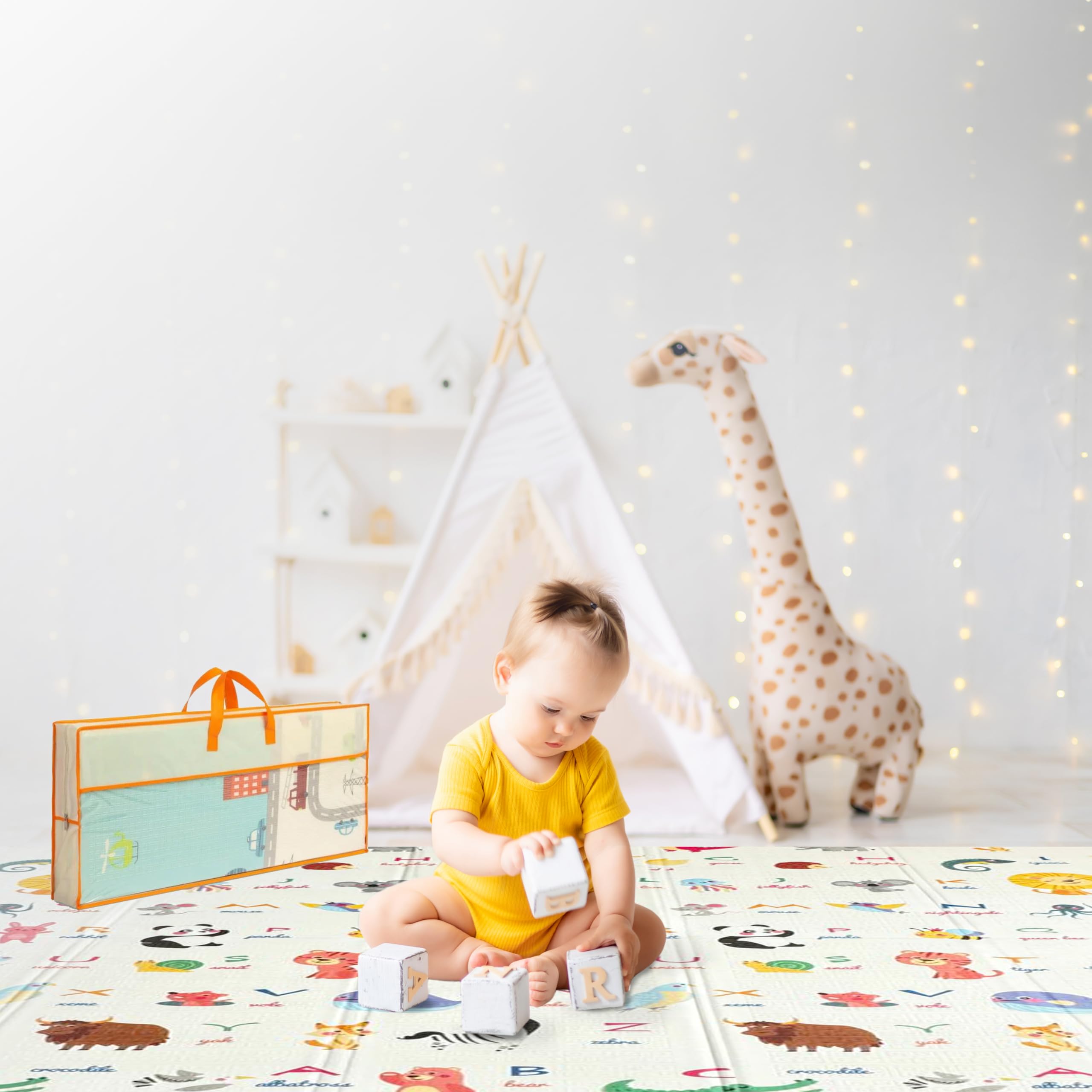 Amazon.com : Wiltology playmat, Foldable Baby Play Mat, Extra Large ...