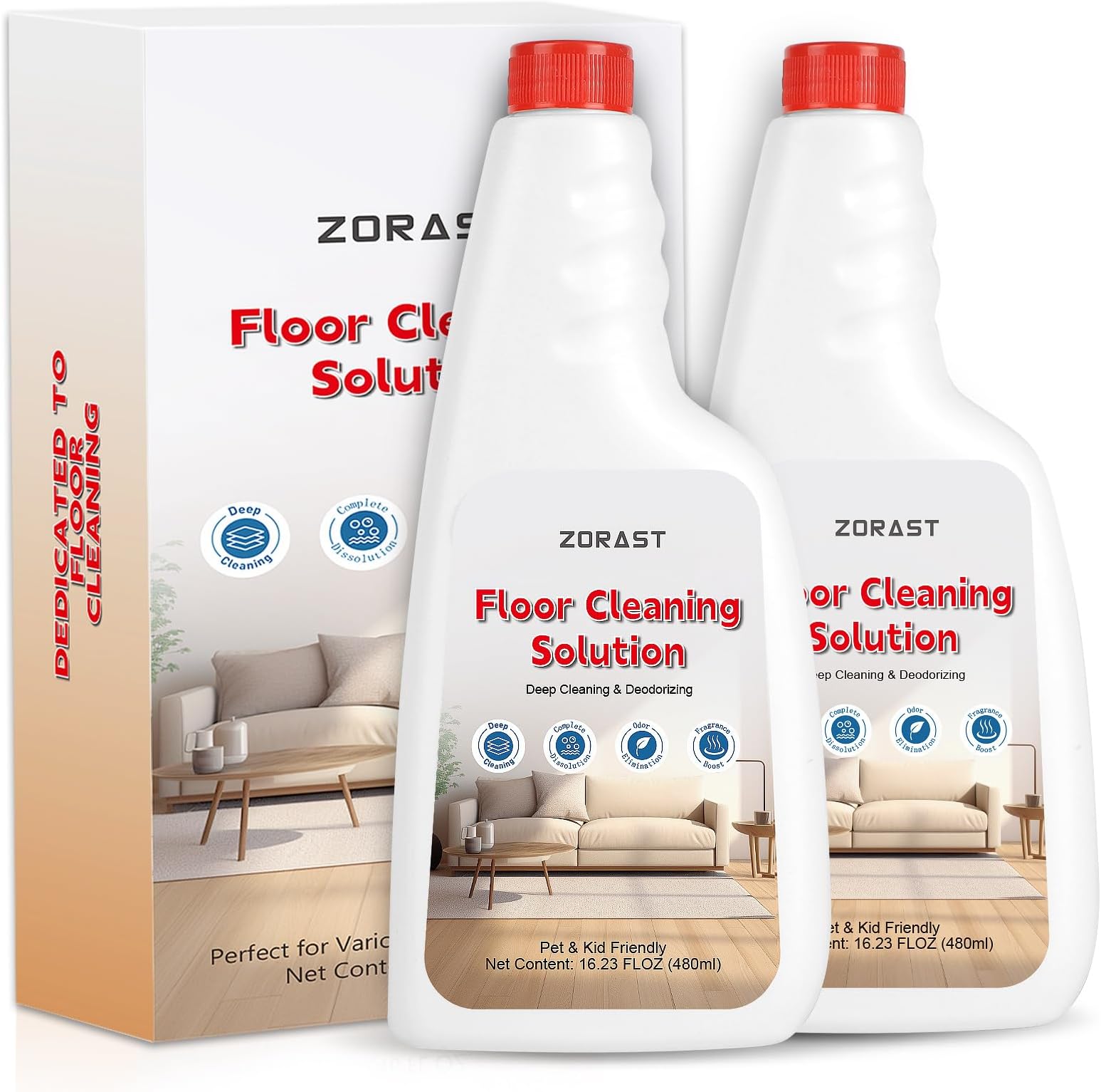 Amazon.com: Nukisa Sweet Orange Scent Floor Cleaning Solution Compatible With Roborock Robot ...