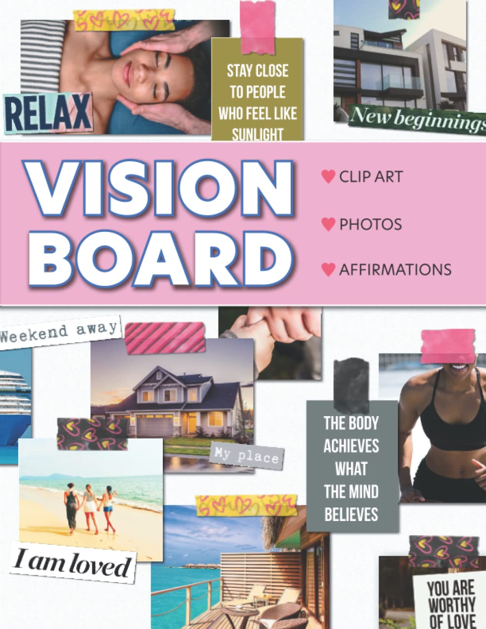 Vision Board Clip Art, Photos and Affirmations: Supplies, Cutouts ...