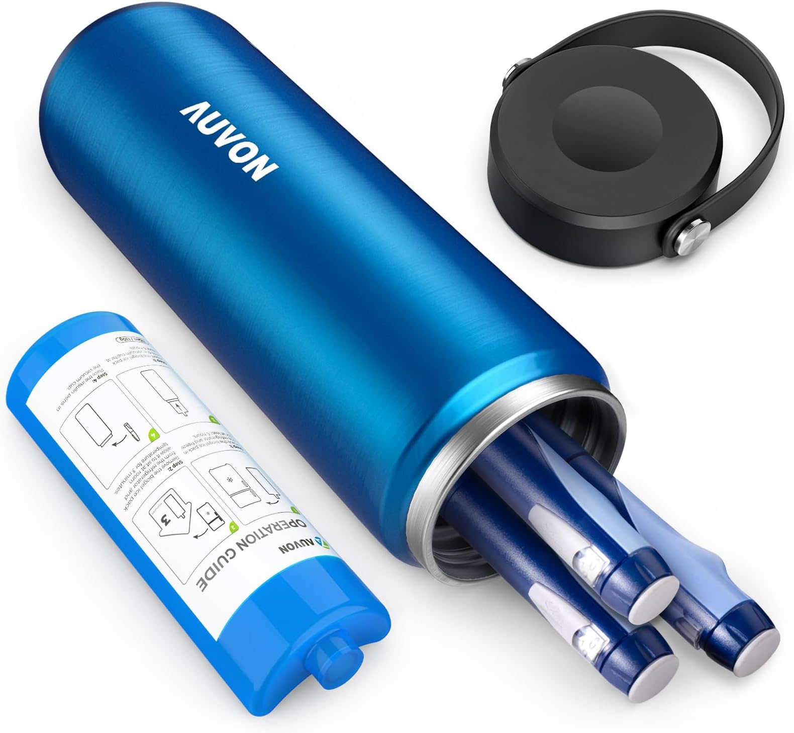 Amazon.com: AUVON Portable Insulin Pen Cooler Travel Case for 2-3 ...