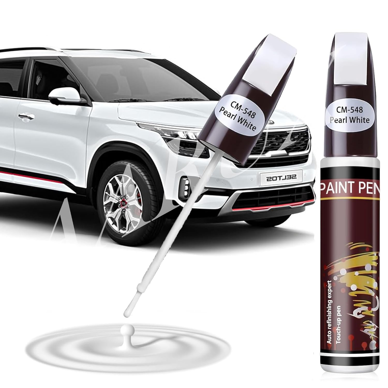 Car Scratch Remover Touch Up Paint Pen for Cars(White),2 IN 1 Car ...