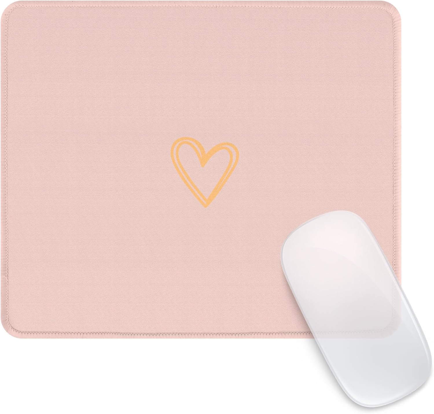 Amazon.com: Seorsok Square Aesthetic Cute Heart Mouse Pad,Office Home ...