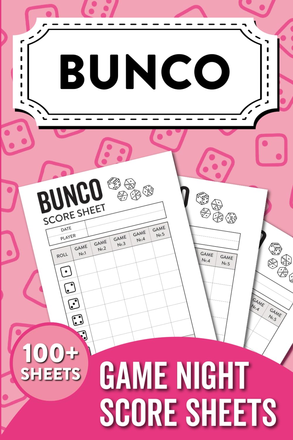 Amazon.com: Bunco Game Night Score Sheets: Large Print Bunco Score Book ...