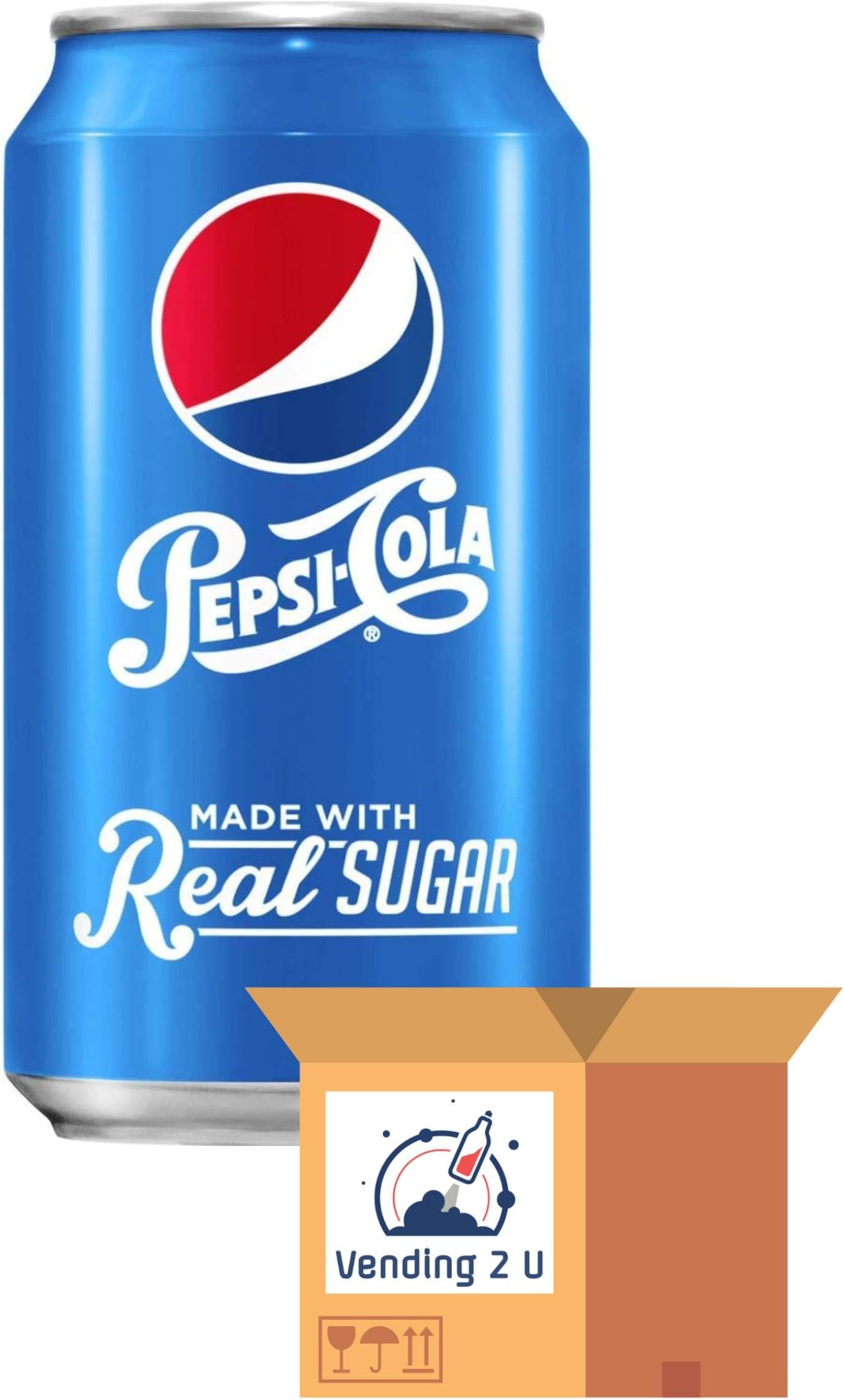 Amazon.com : Pepsi Real Sugar Soda, 12 Fl oz Cans, (12 Pack), Cola ...