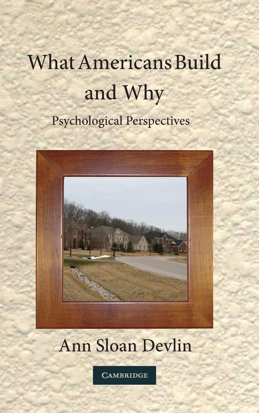 Amazon.com: What Americans Build and Why: Psychological Perspectives ...