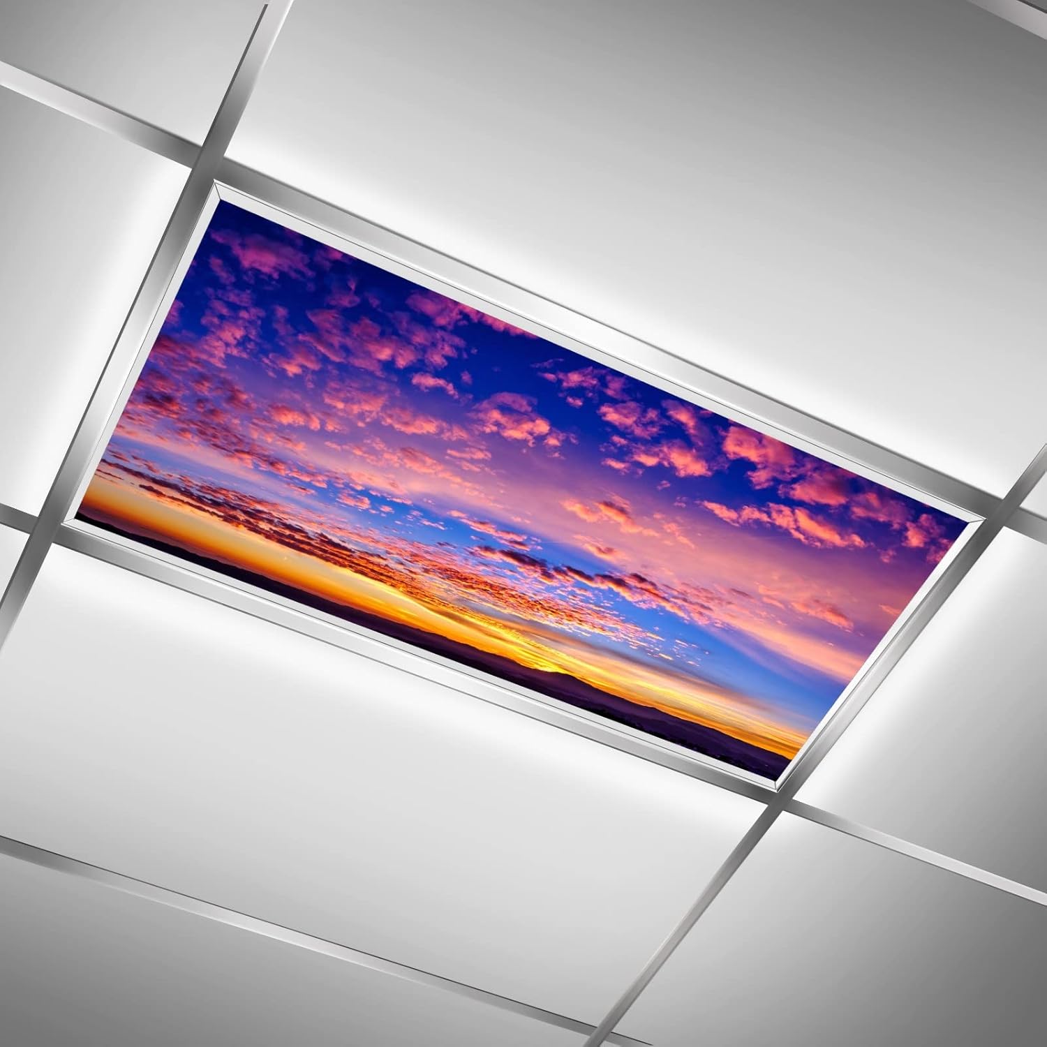 Lights Fluorescent Light Covers for Classroom Office Golden hour sunset ...