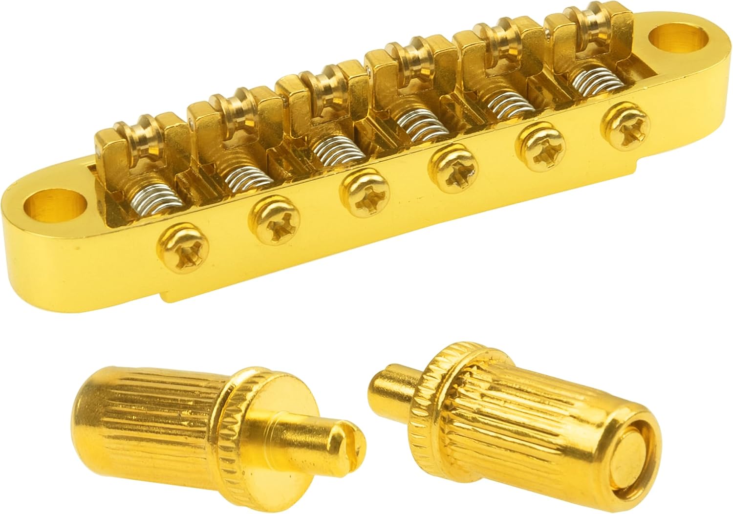 Amazon.com: Yootones Tune-O-Matic Roller Saddle Guitar Bridge with Post ...