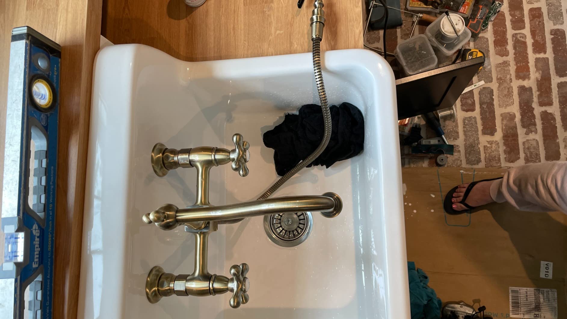 $32/mo - Finance ELLAI Ceramic Farm Style Utility Sink White High Back ...