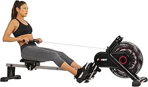 EFITMENT Aero Air Fan Rowing Machine Rower w/LCD Monitor, 245 LB Weight ...