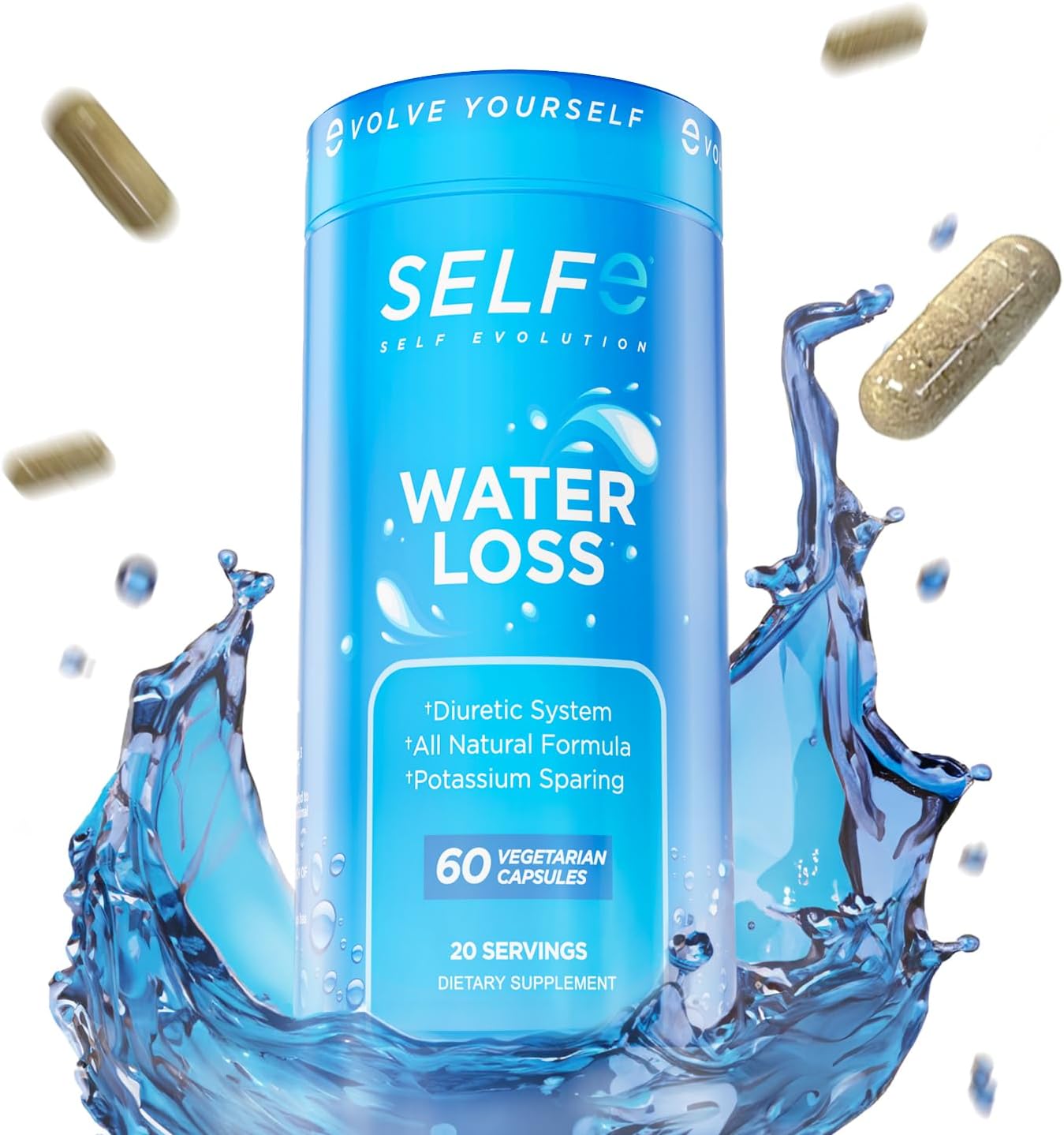 Amazon.com: selfevolve Water Loss Pills - Natural Diuretic Pills for ...