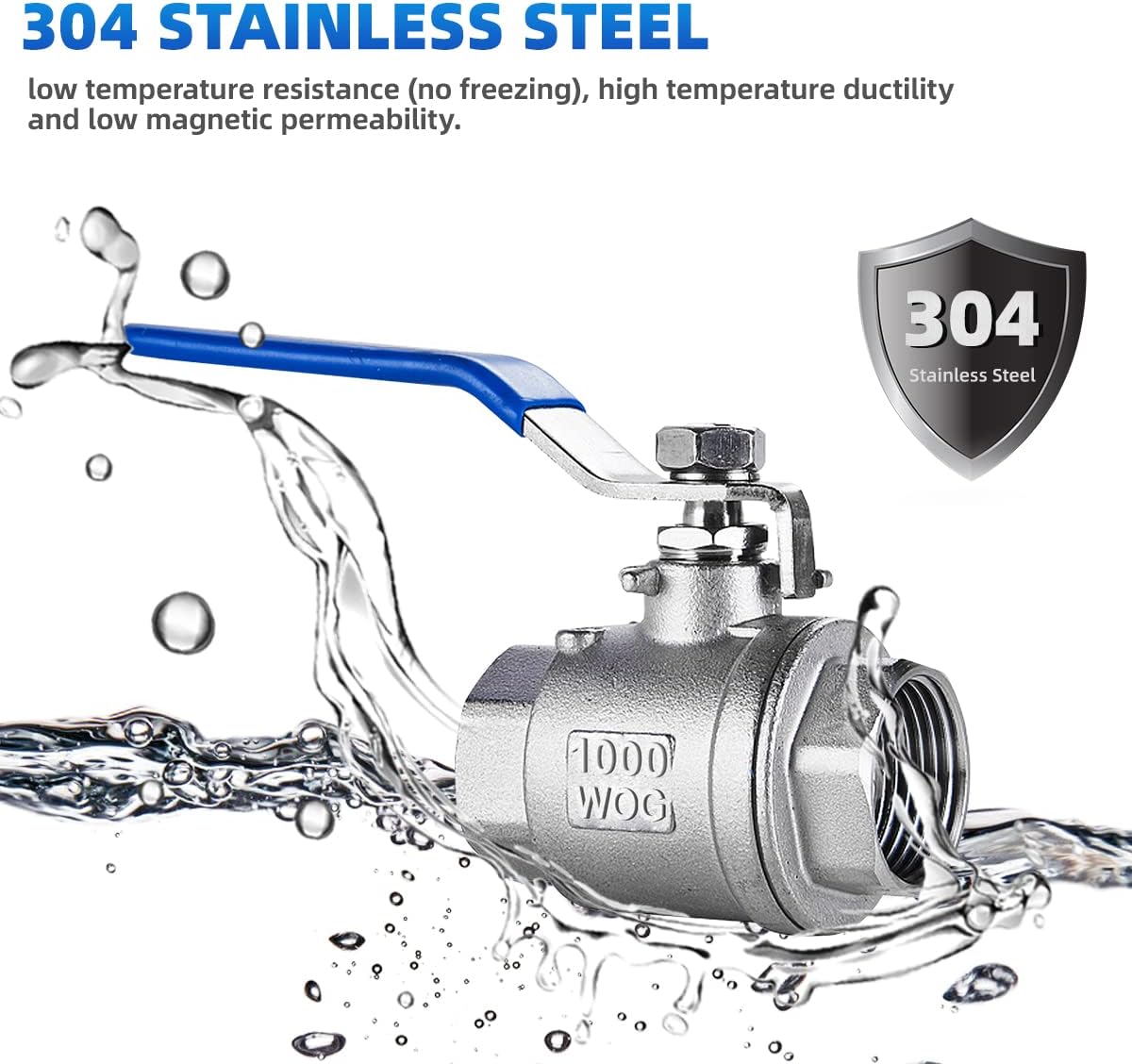 VAV Ball Valve Full Port, 304 2P Stainless Philippines | Ubuy