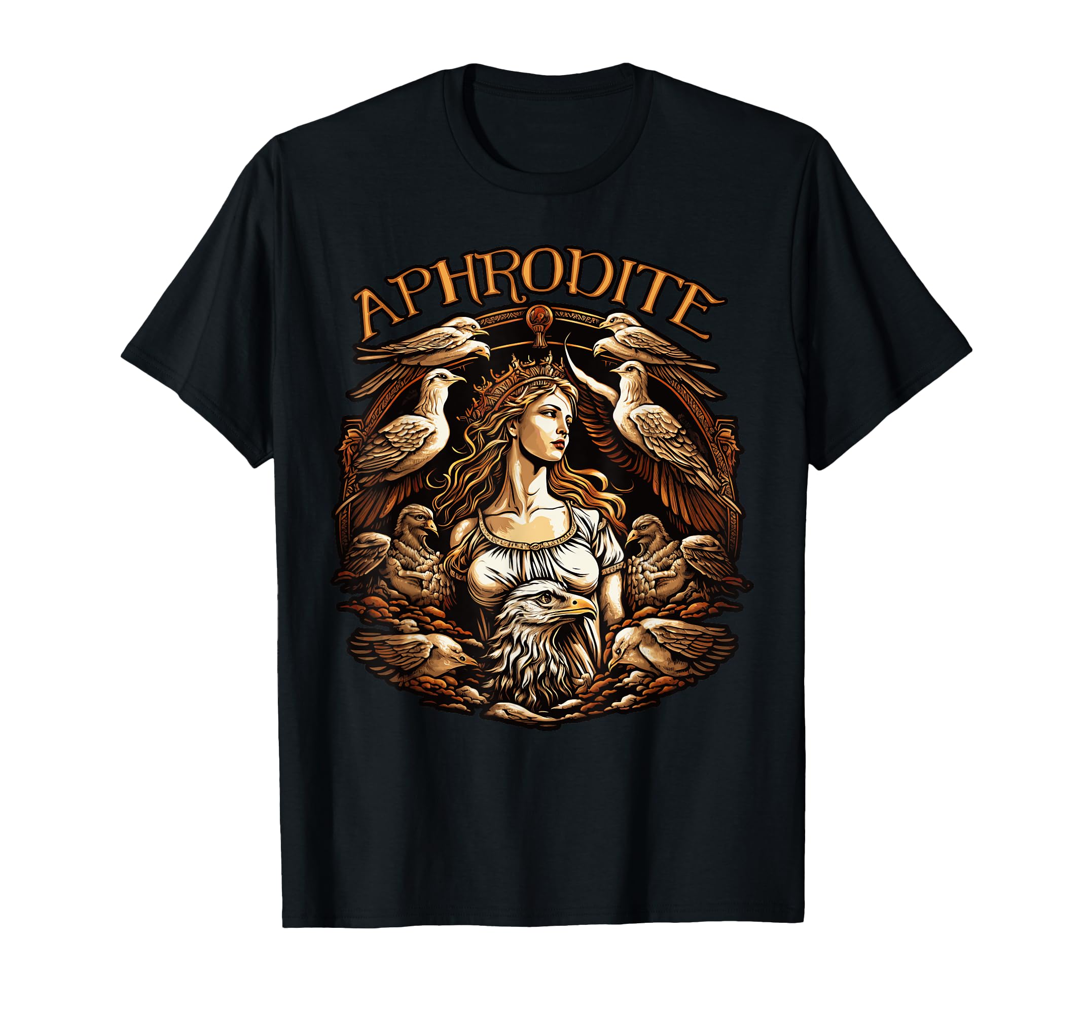 Amazon.com: Goddess Aphrodite Greek Mythology Ancient Greece T-Shirt ...