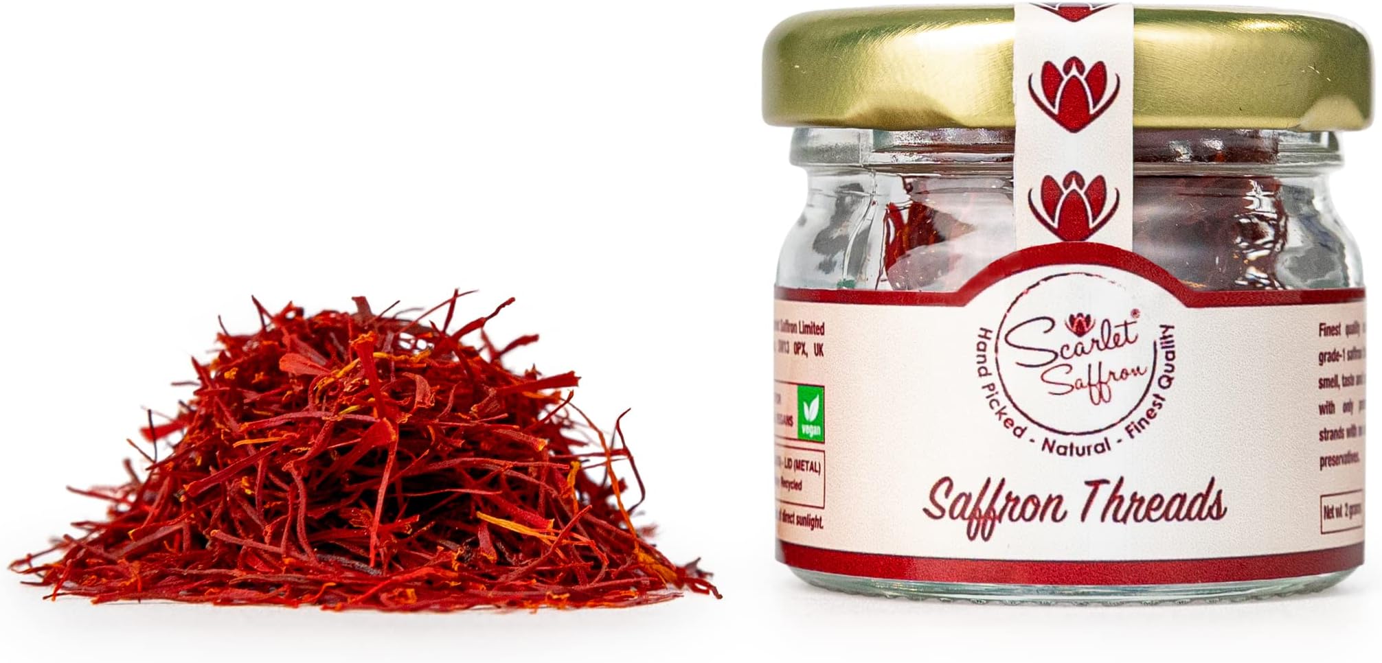 Amazon.com : Scarlet Saffron, Finest Pure Premium All Red Spanish ...