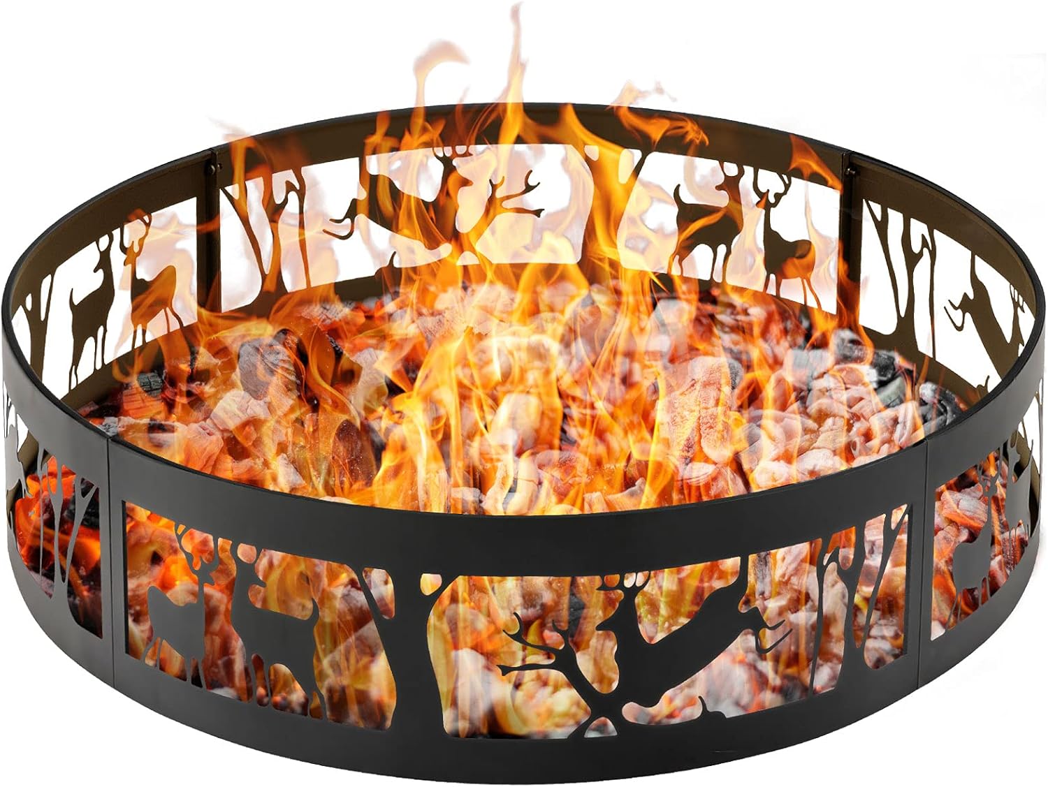 Amazon.com : Toolsempire Outdoor Fire Pit Ring, 36" Wildness Campfire ...