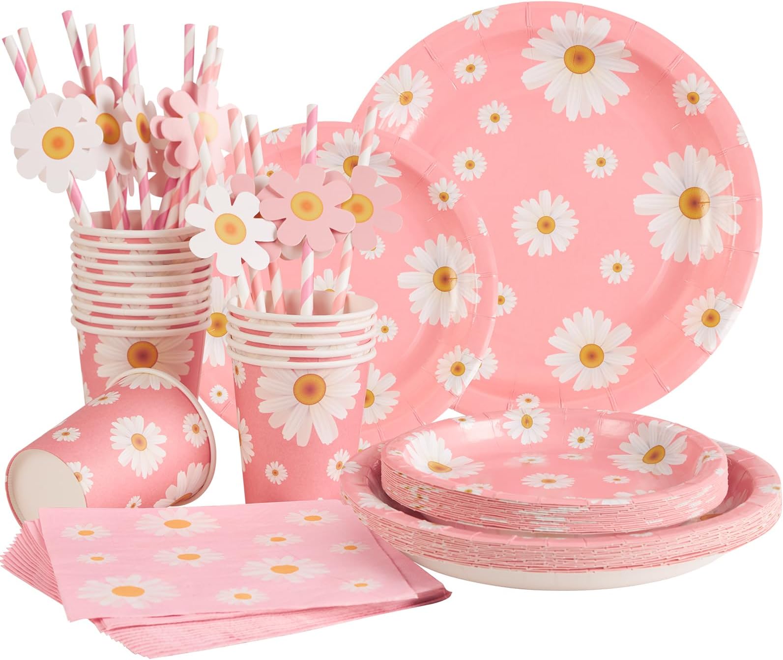 4Pcs Daisy Party Banner,Cute Daisy Party Decorations Spring Daisy ...