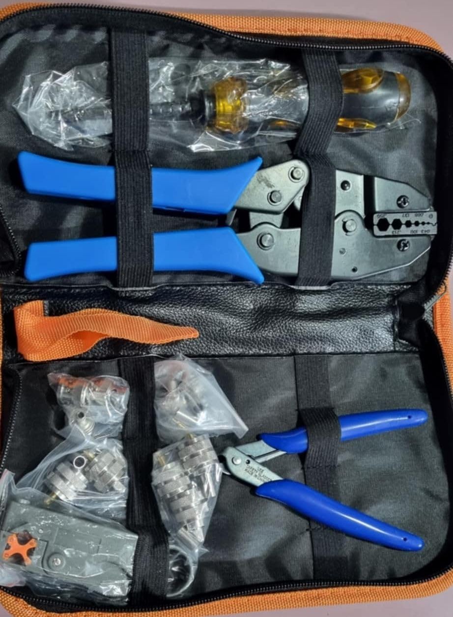 Swpeet 14Pcs Professional Coaxial Cable Tool Kit, Ratcheting Wire ...