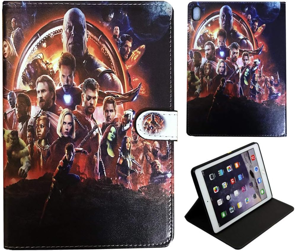 For Apple iPad 2 3 4 Iron Man & Captain America Avengers Marvel DC ...