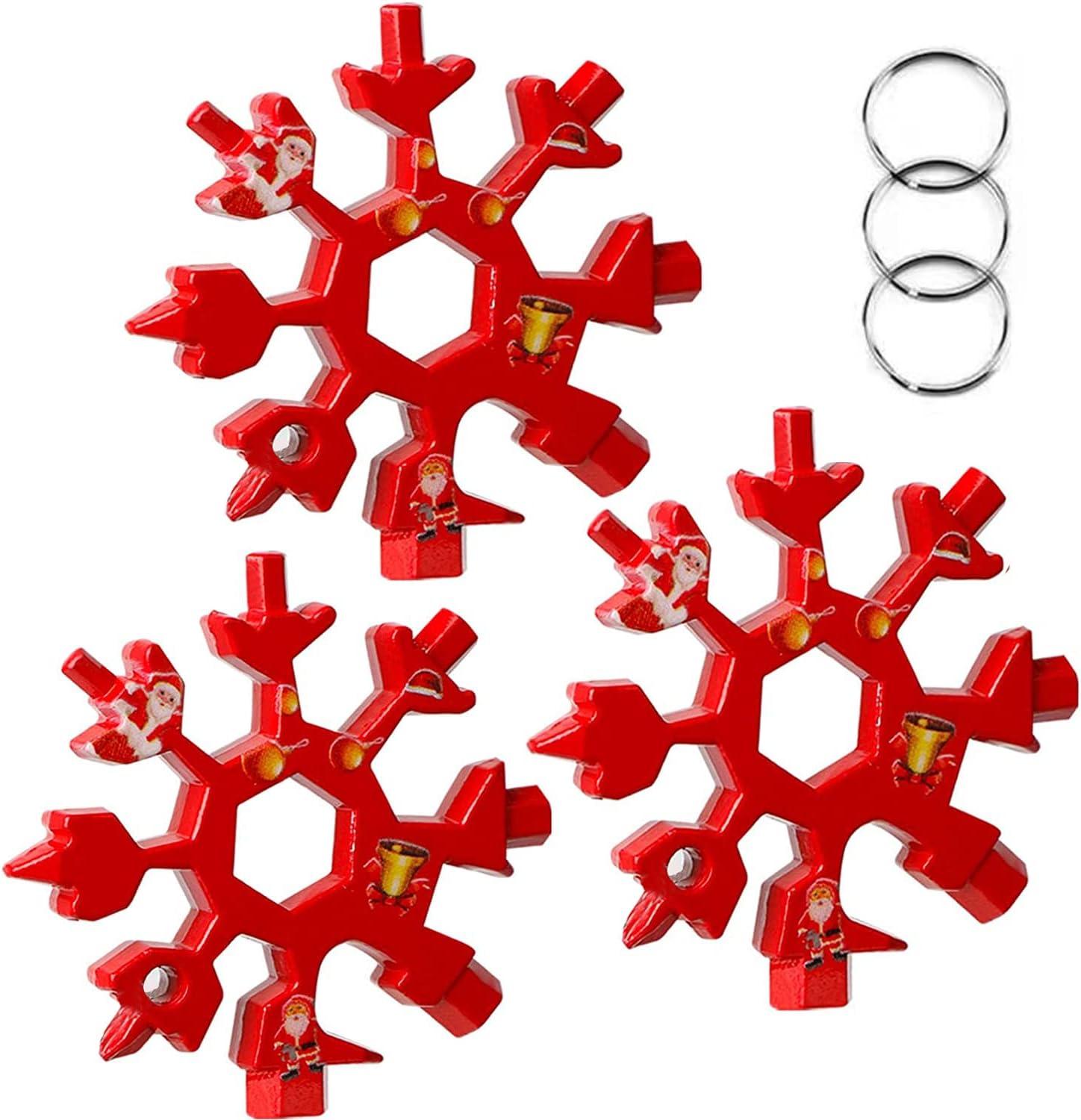 Amazon.com: 18 In1 snowflake multitool－Stainless Steel Snowflakes Multi ...