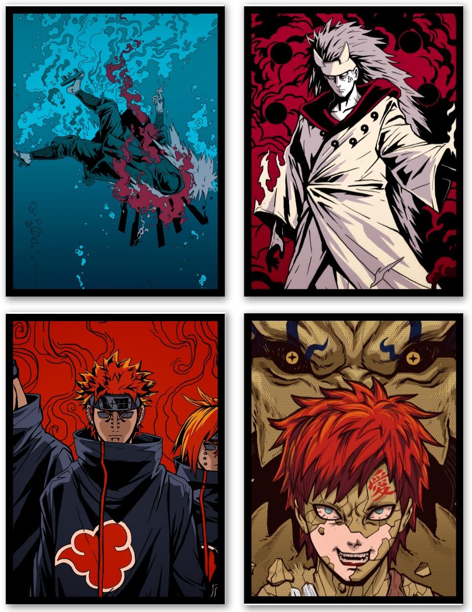 Replix Anime Framed Poster Naruto Anime Painting Wall Frame, (14x11 ...