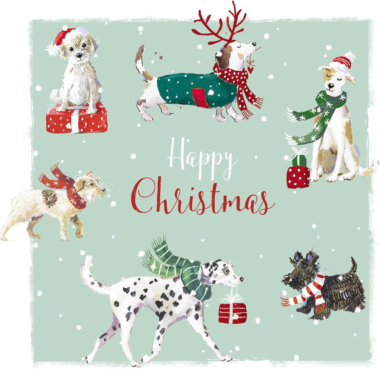 GBCC Ling Design Pack of 6 Artistic Charity Christmas Cards - 'Pawfect ...