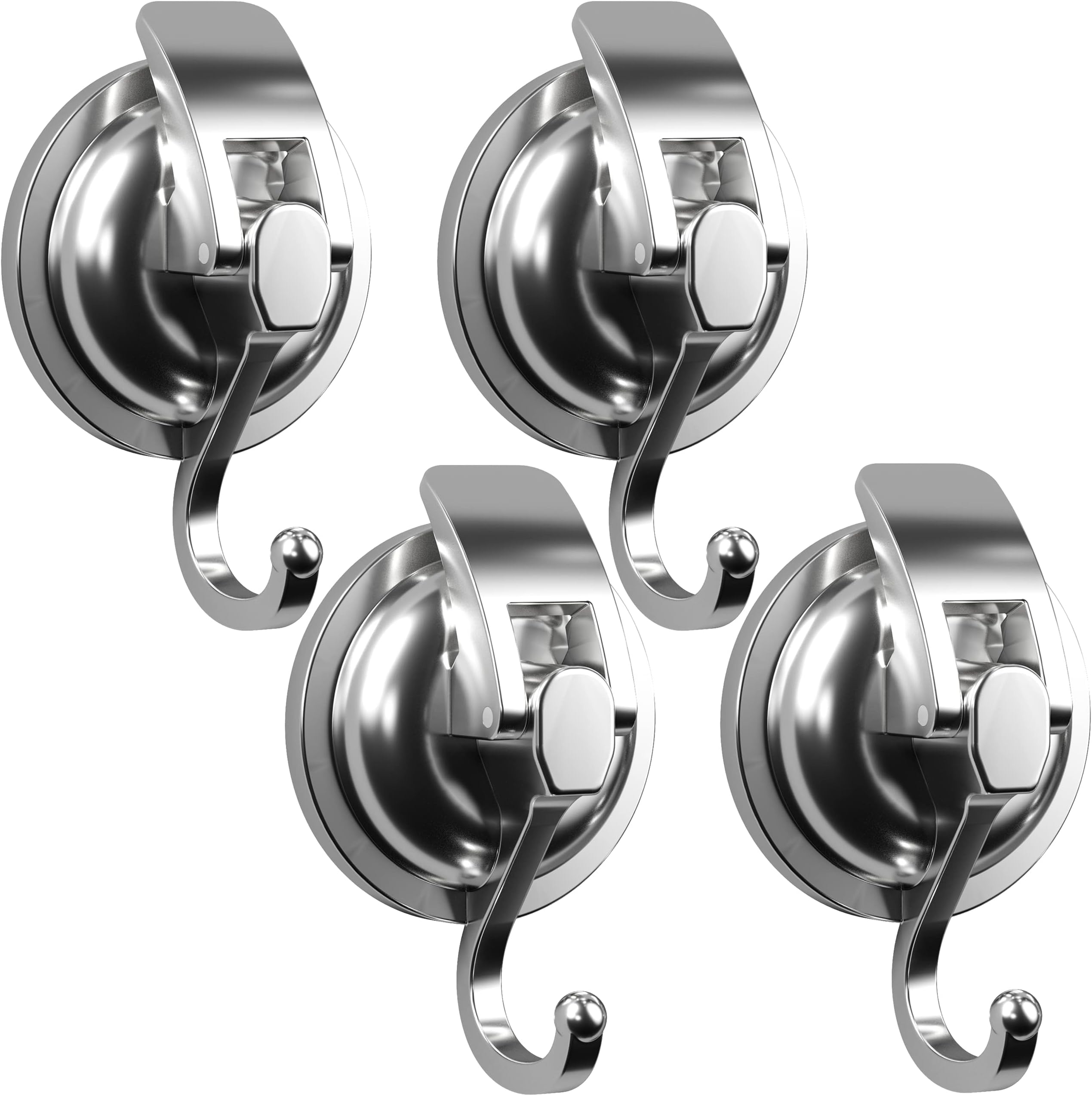 Amazon.com: Suction Cup Hooks Wall Hooks - Damage Free (No Drilling, No ...