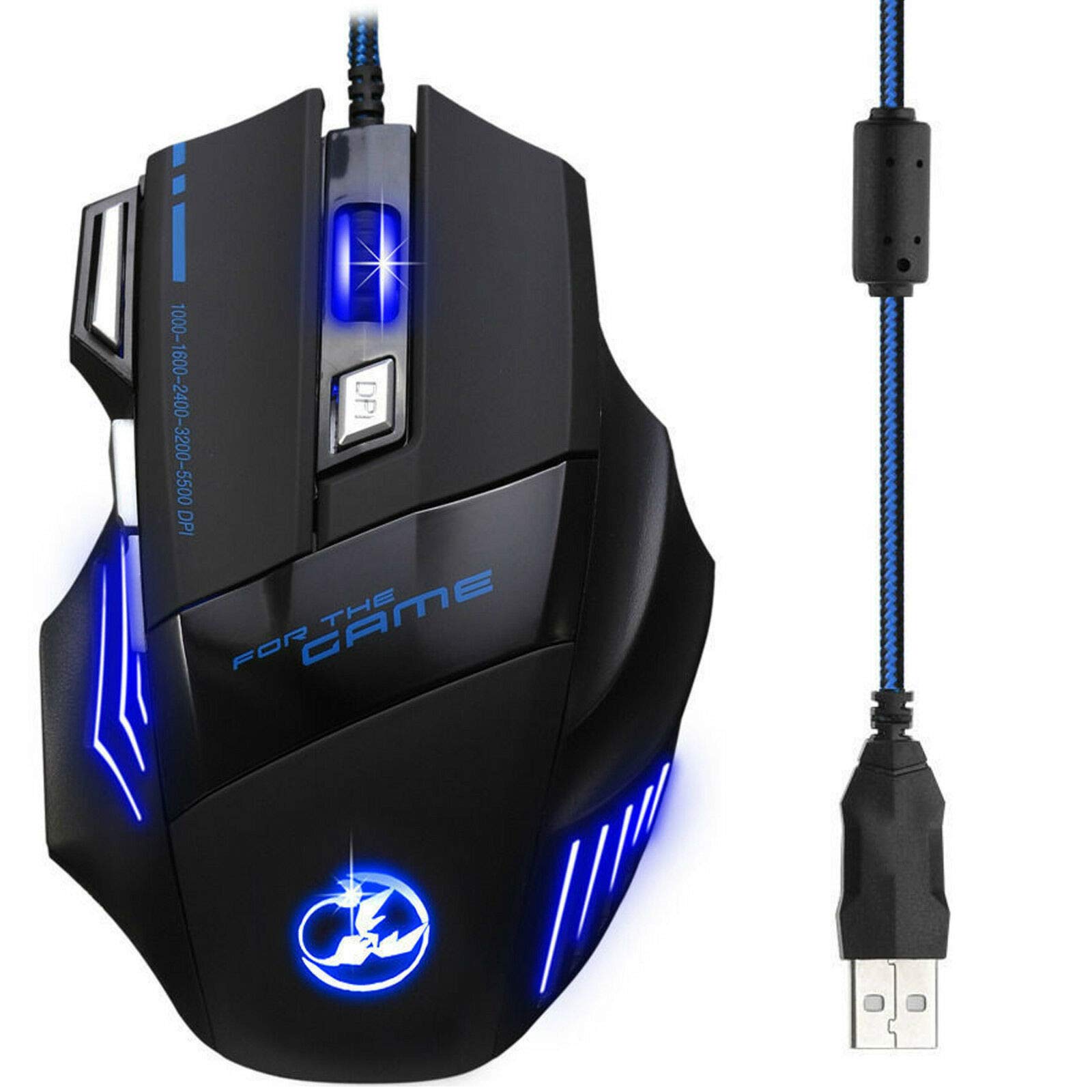 ZENO Pro Gaming Mouse 5500 DPI | 8 Buttons Multi-Modes LED lights USB ...