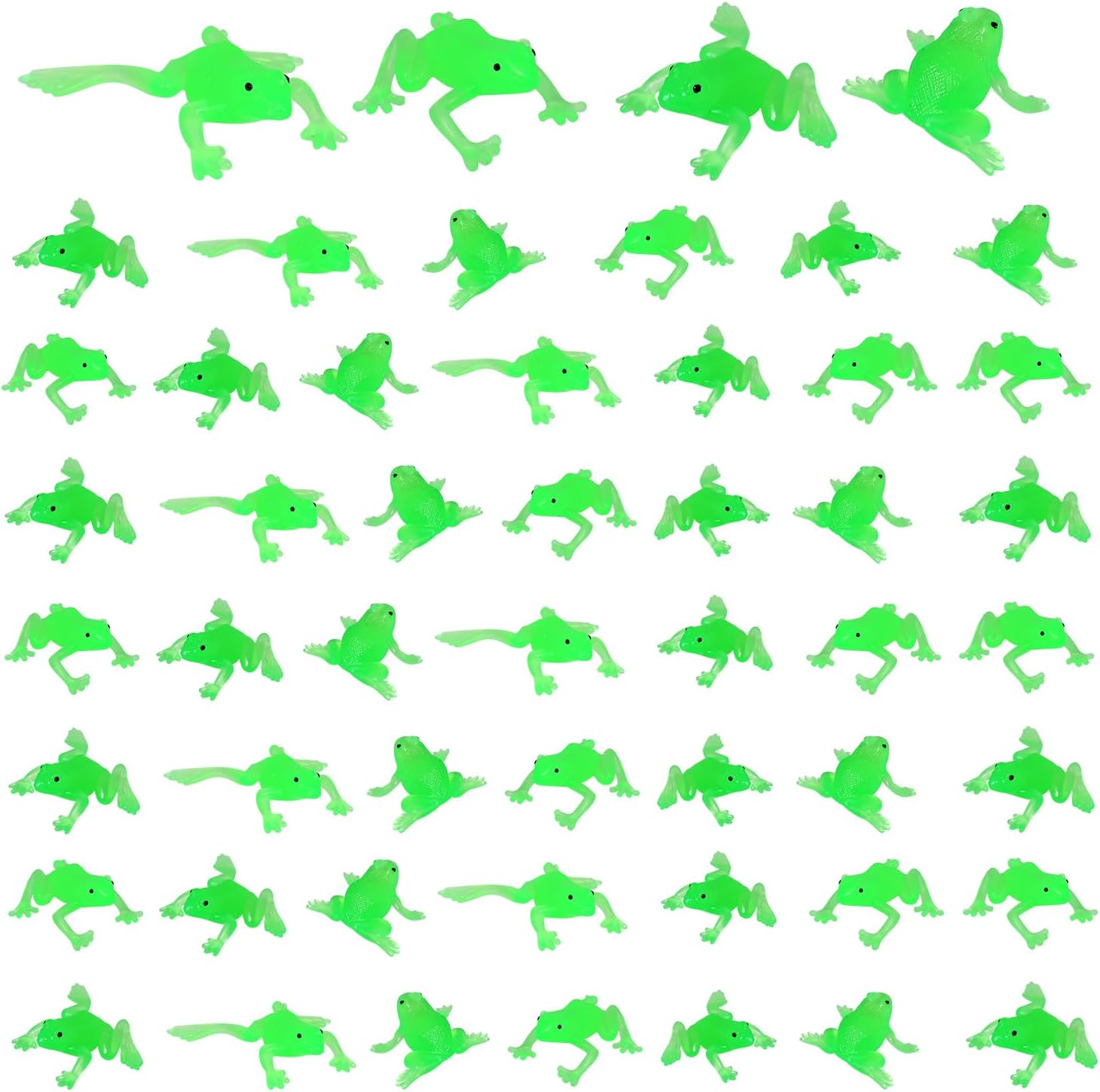 Amazon.com: Lohoee 52 Pack Mini Rubber Frogs Realistic Frogs Animal ...