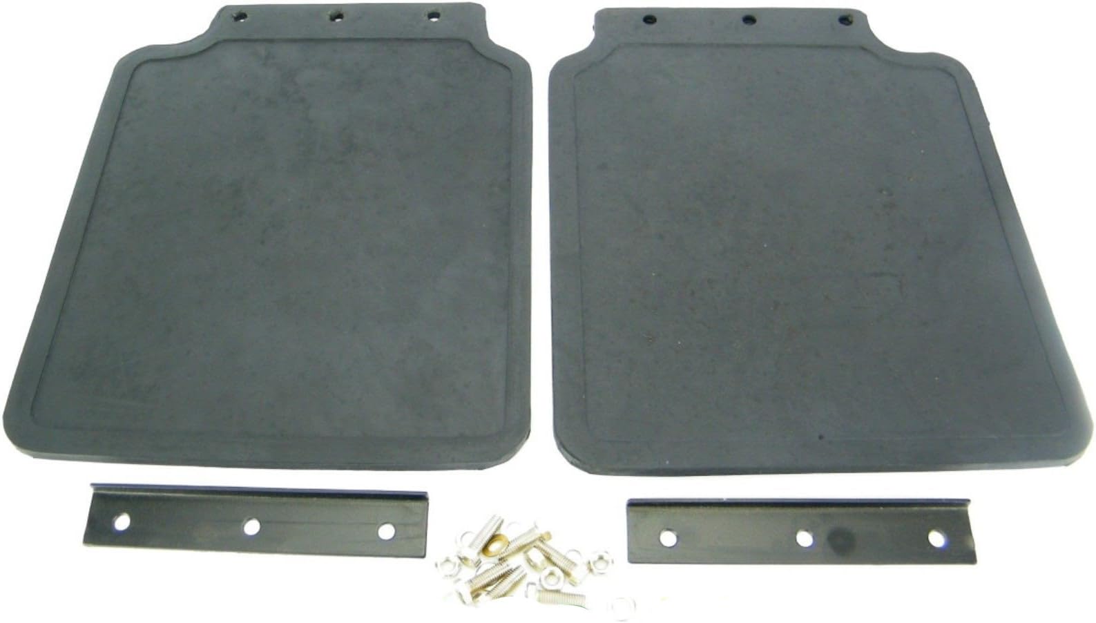 PAIR OF UNIVERSAL FIT BLACK CLAMP ON CAR MUD FLAPS/MUDFLAPS : Amazon.co ...