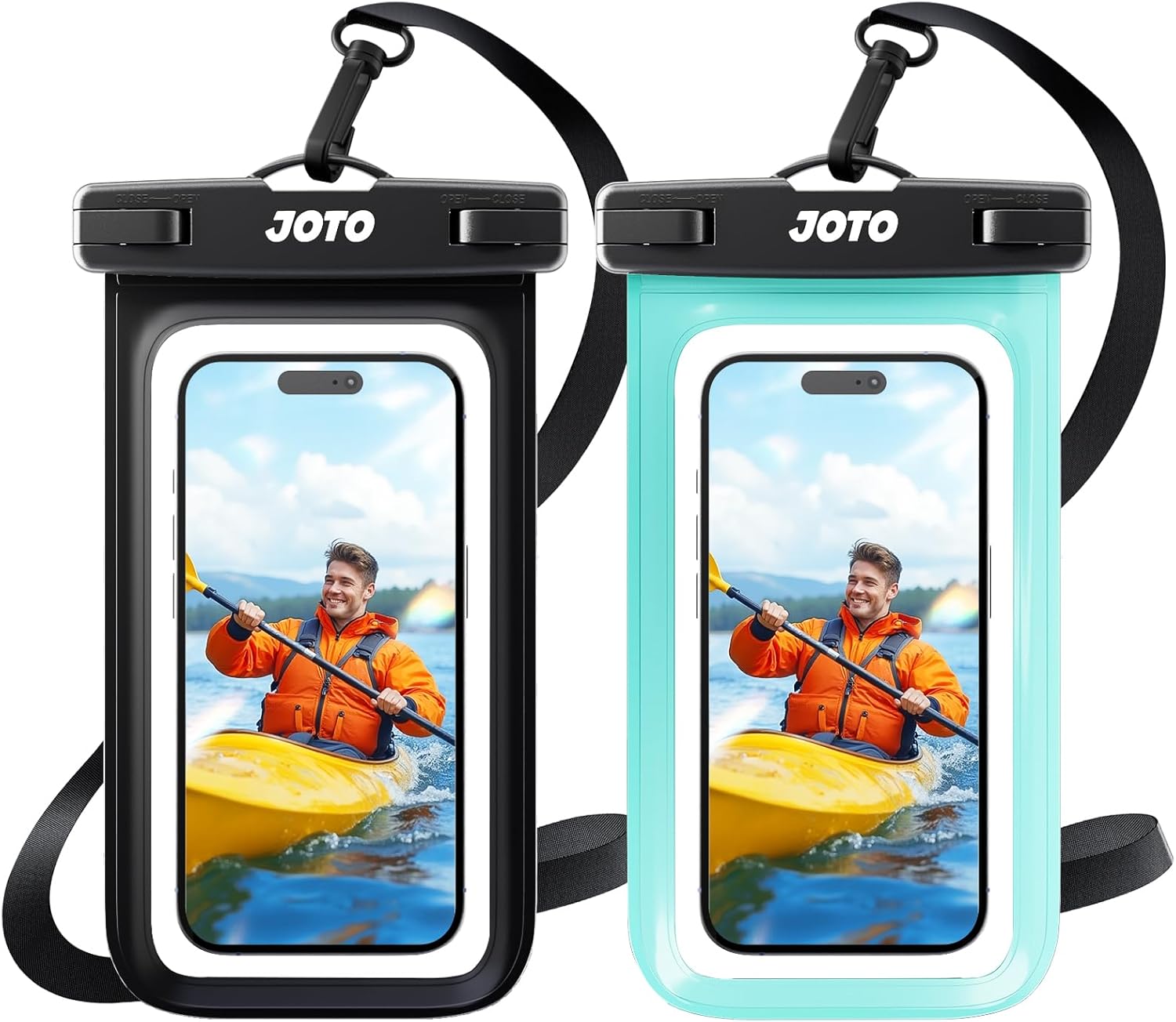 Amazon.com: JOTO 2 Pack Waterproof Phone Pouch Case Up to 7", IPX8 ...