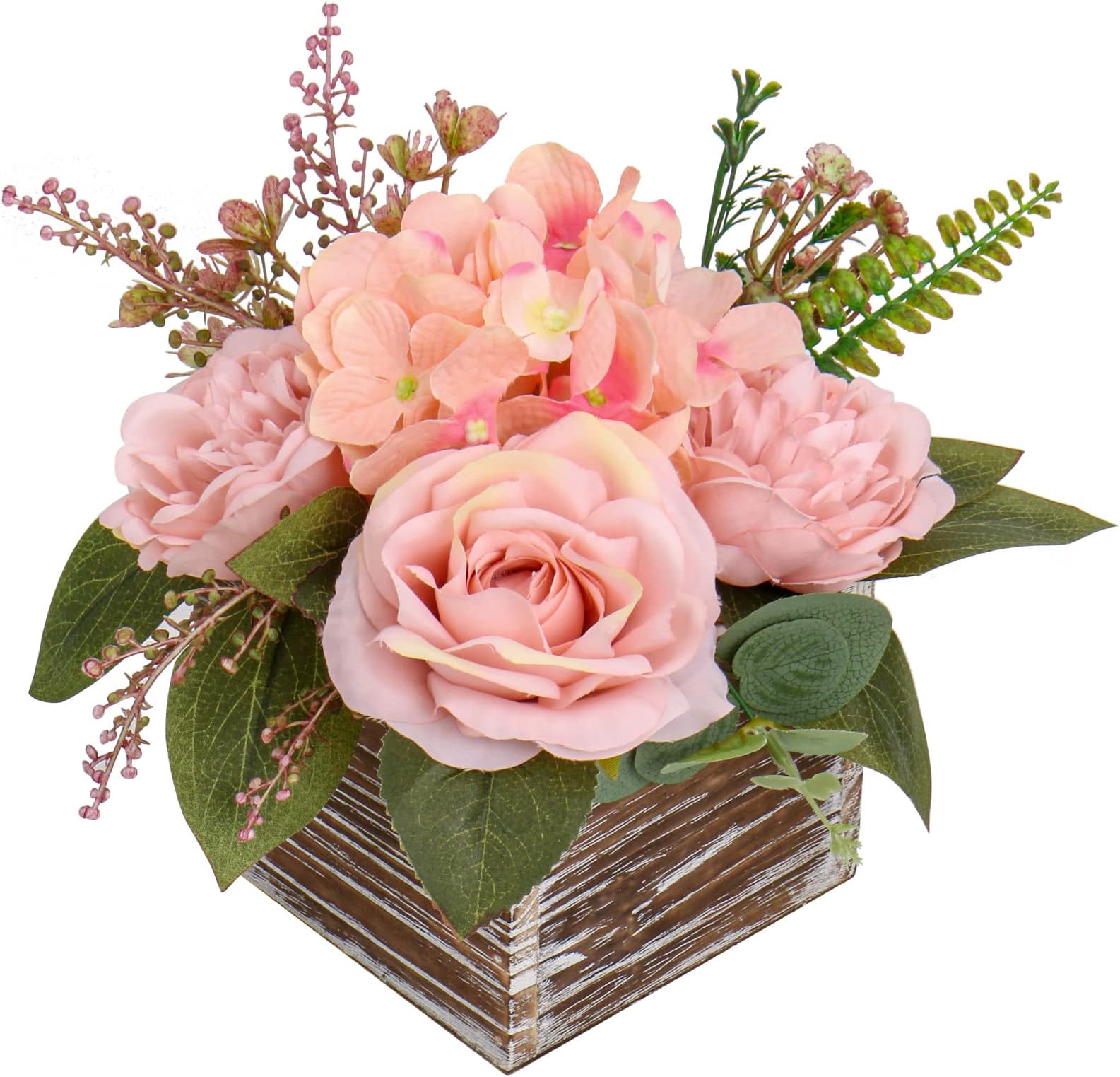 Amazon.com: Hisow Artificial Flowers in Pot, Mini Artificial Flower ...