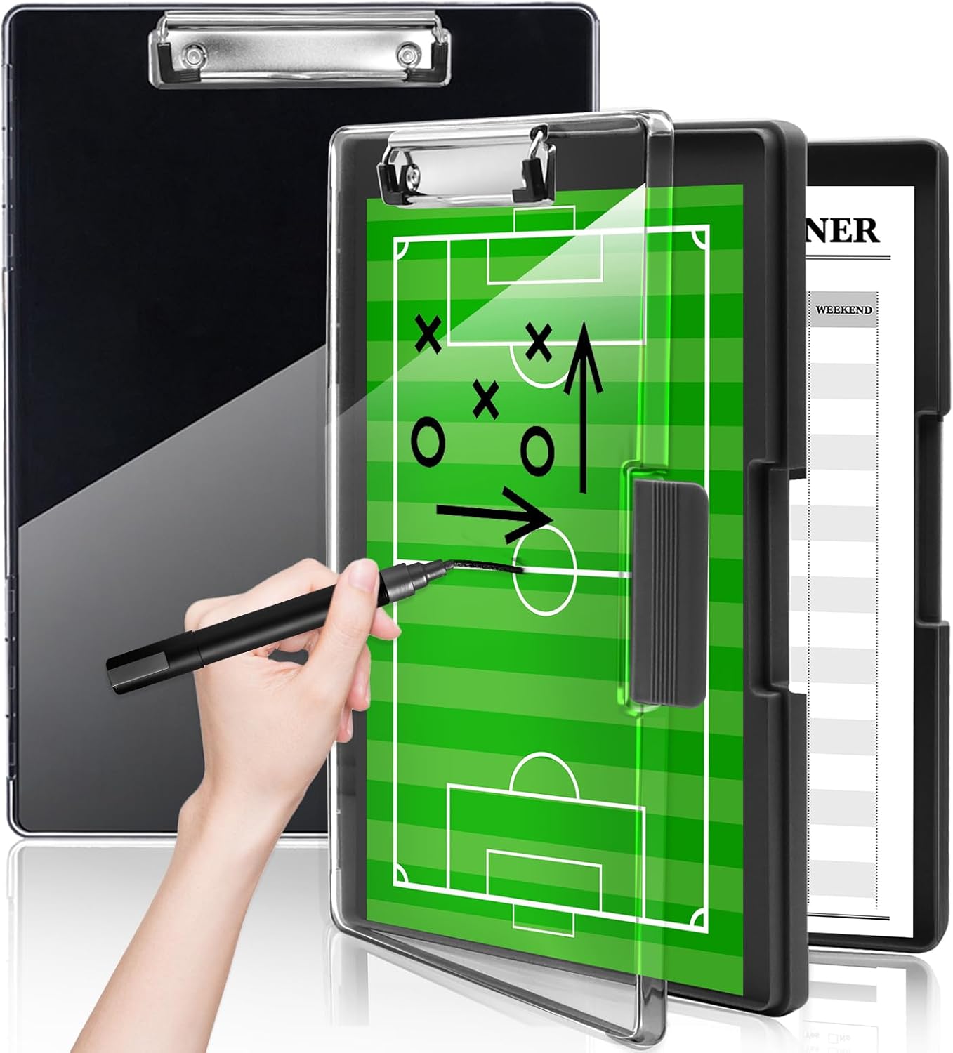 Amazon.com : Clipboard with 2 Storage Cases, Dry Erase 8.5x11 ...