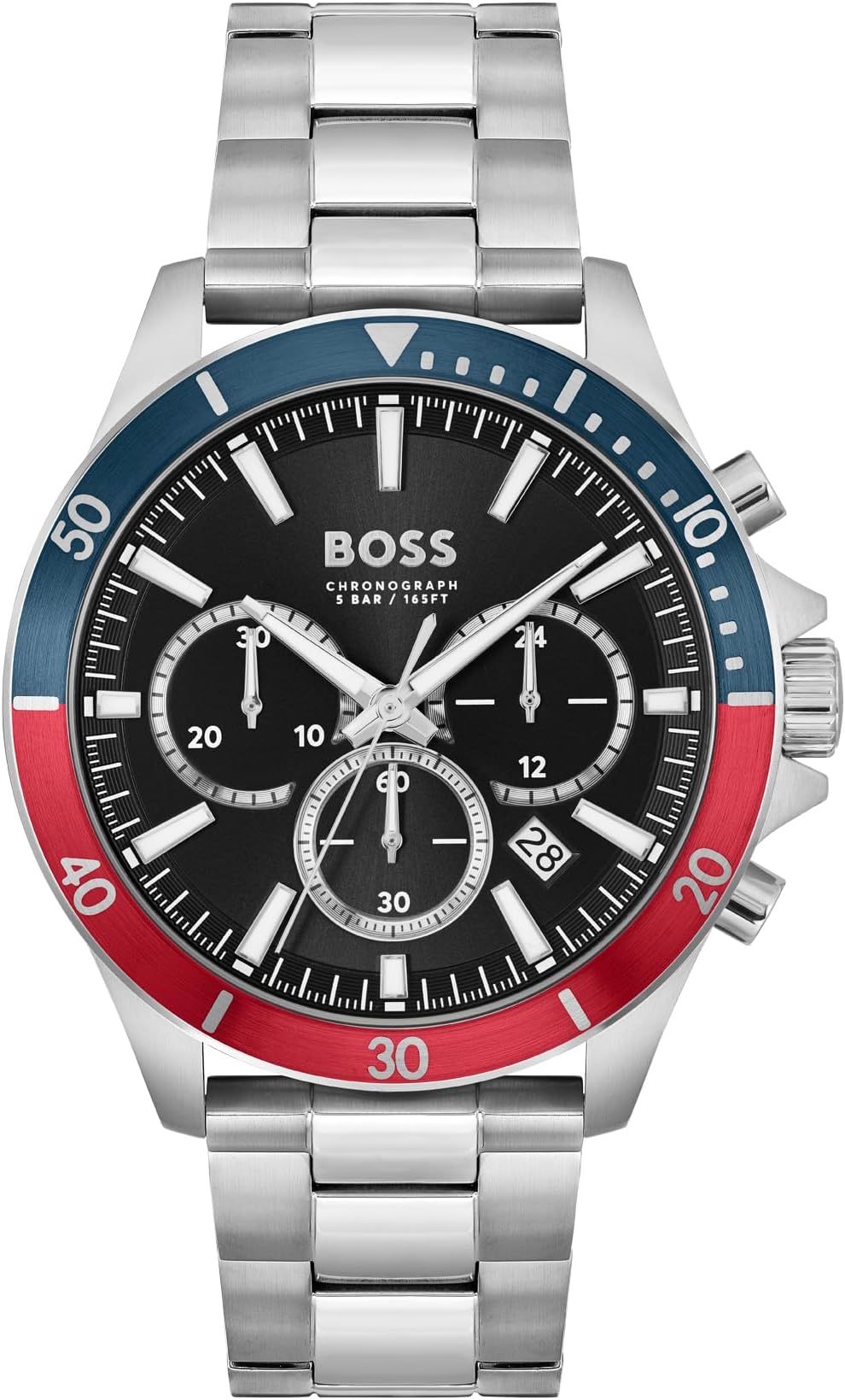Hugo Boss Mens Chronograph Quartz Watch with Leather Strap 1513605 ...