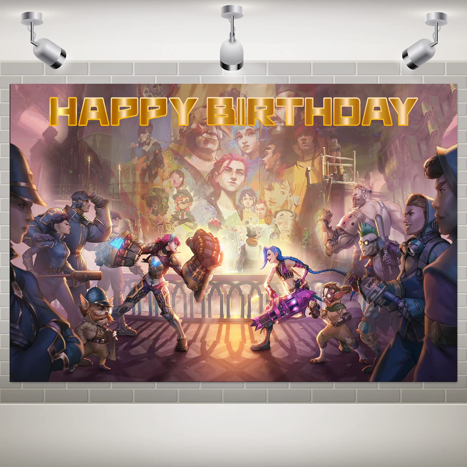 Buy Arcane League of Legends Decorations 5x3Ft Jinx League of Legends ...