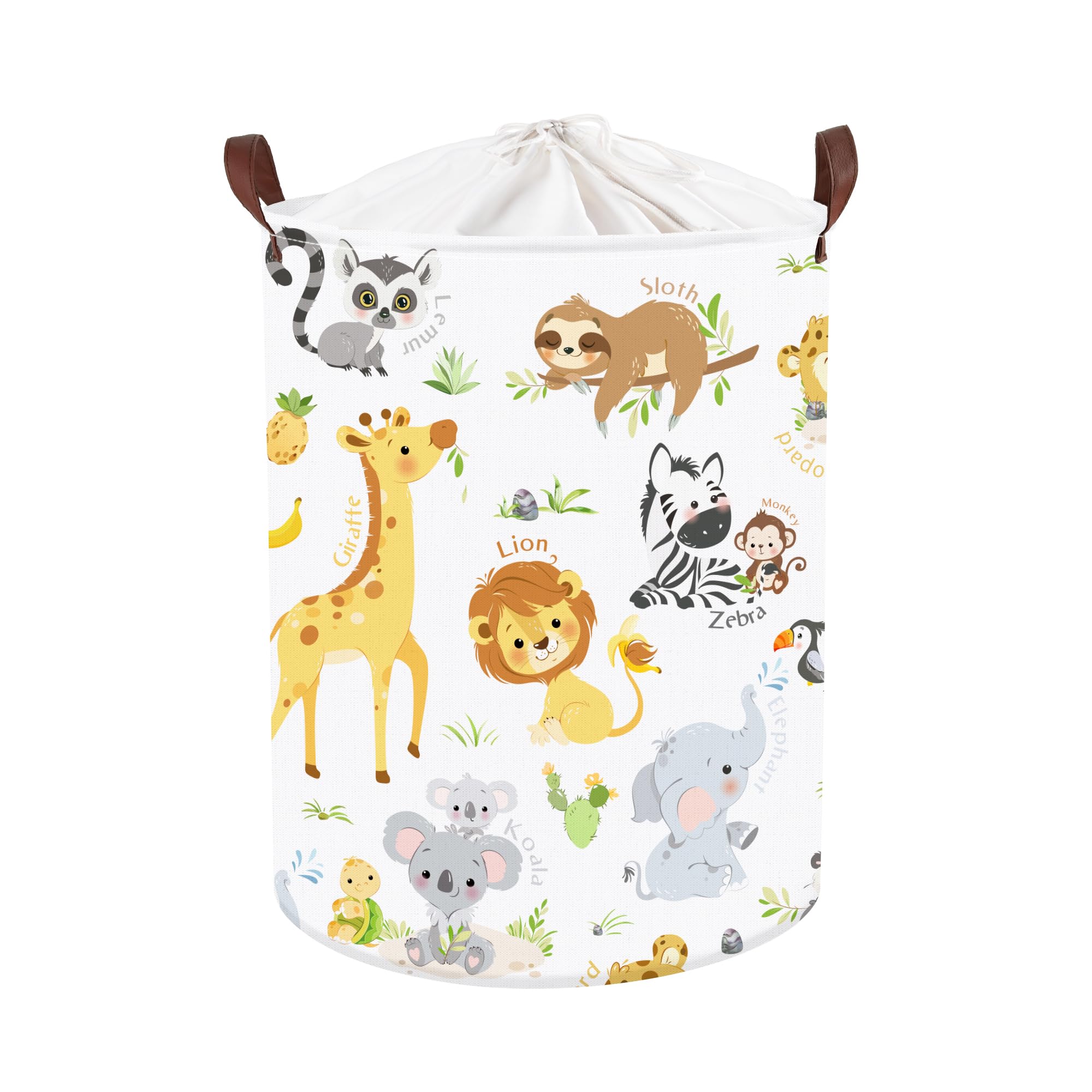 Amazon.com: Clastyle Large Alphabet Animal Hamper for Nursery Kid Room ...